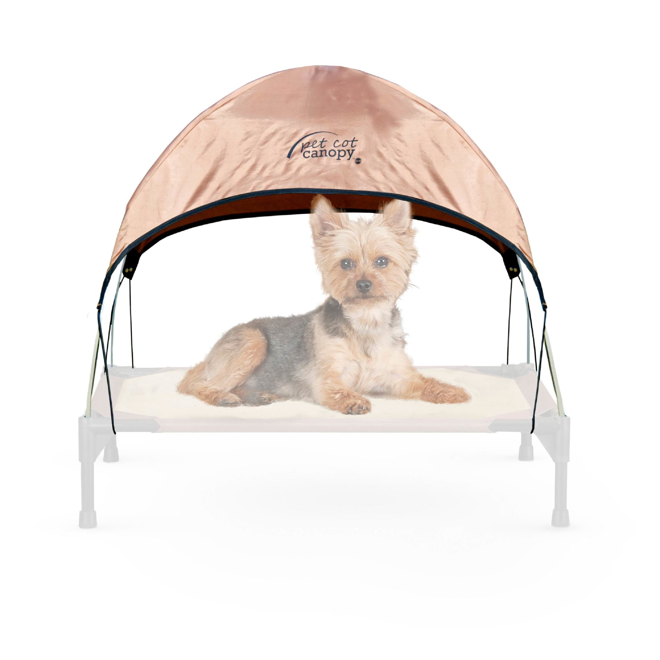K&H Pet Products Pet Cot Canopy (Cot Sold Separately) Tan Small 22 X 17 ...