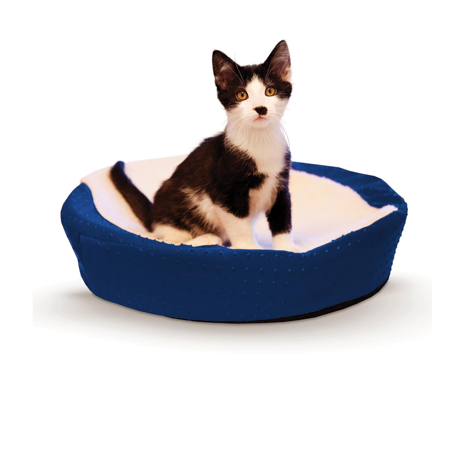 K&H Pet Products Ultra Memory Round Cuddle Nest, Blue, 19" - Walmart.com