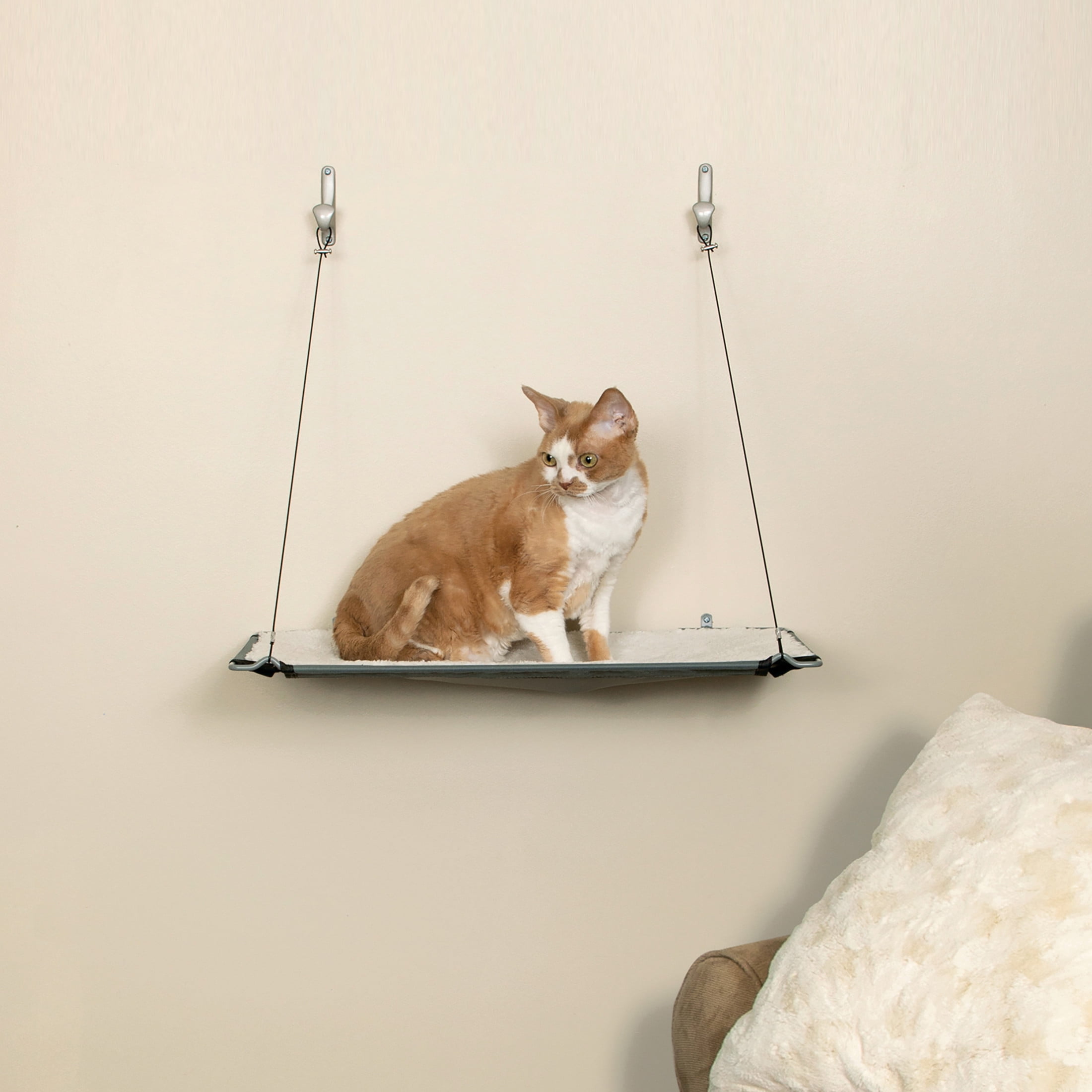 K&H Pet Products Wall Mount Cat Shelf Single Level Natural 23 X 12 ...