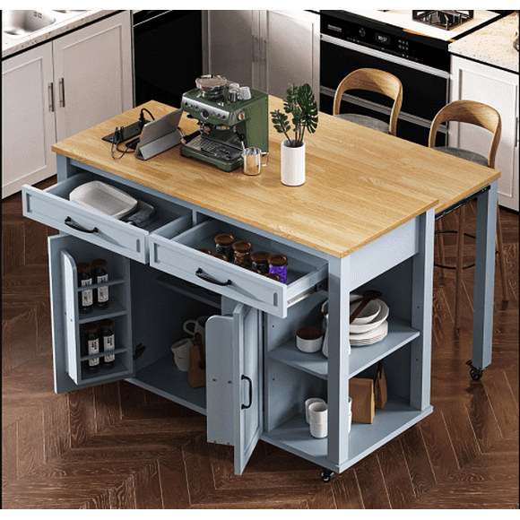 Kitchen Island Table Extension