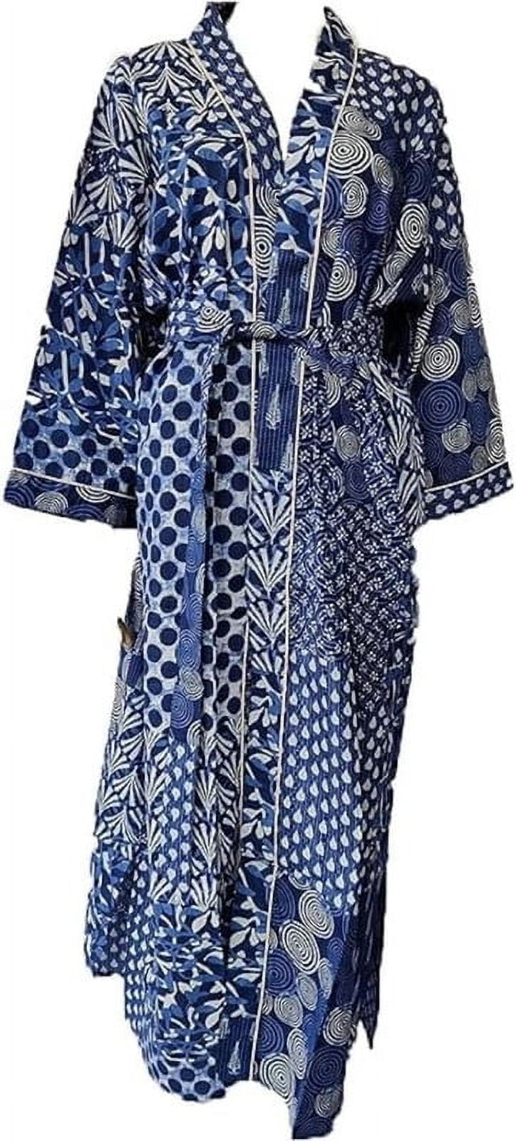 K.K. HANDICRAFT Cotton Kimono Robes for Women's, Light Bathrobe for ...