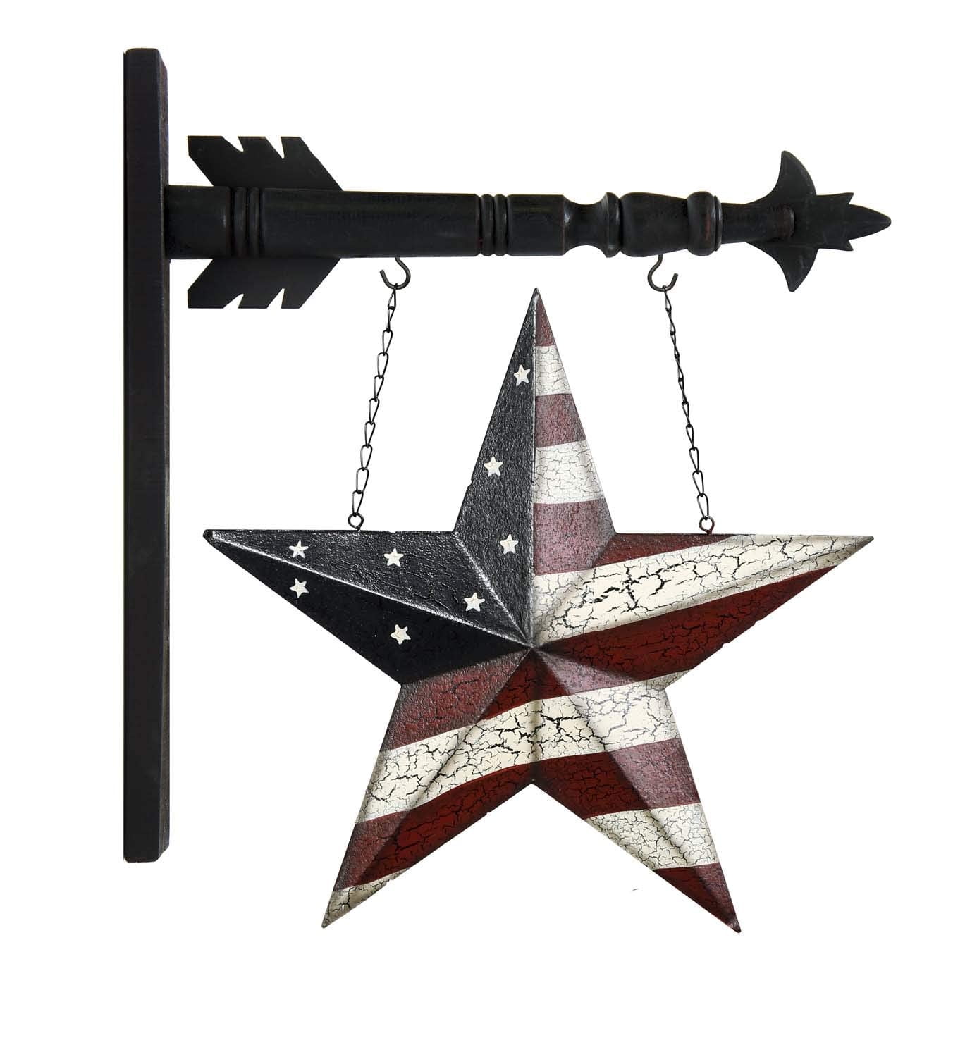 K&K Interiors Red, White & Blue Arrow Decorative Hanging Sign ...