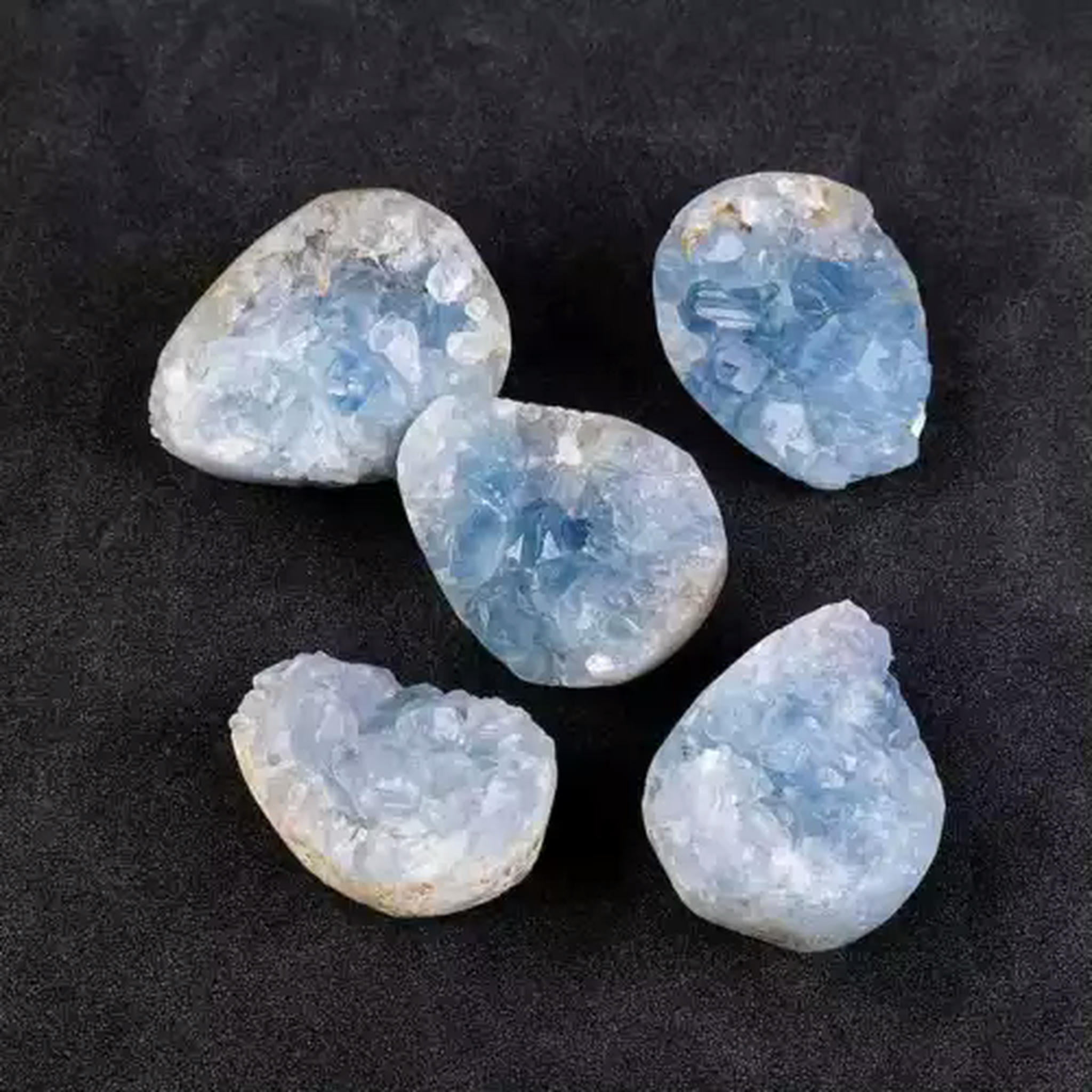 K-KED 10-200g Natural Celestite Cluster Gemstone Quartz Crystal Druzy ...
