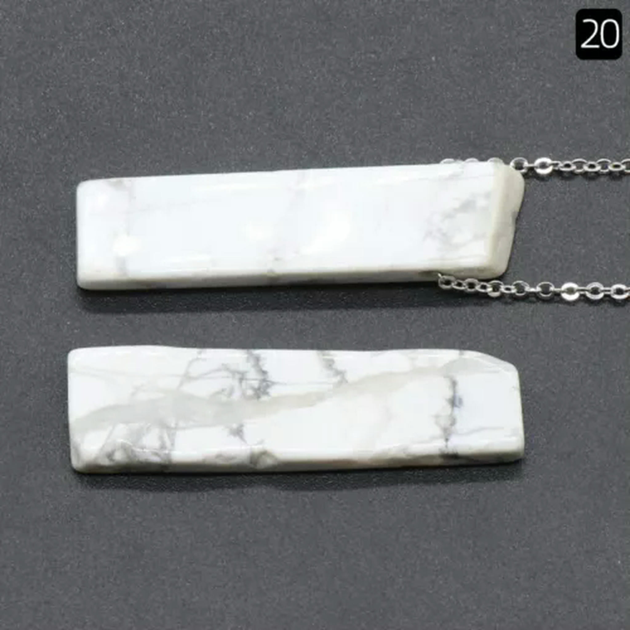 K-KED 10pc Mix Stone Irregular Flat Pendants Necklace Energy Reiki ...