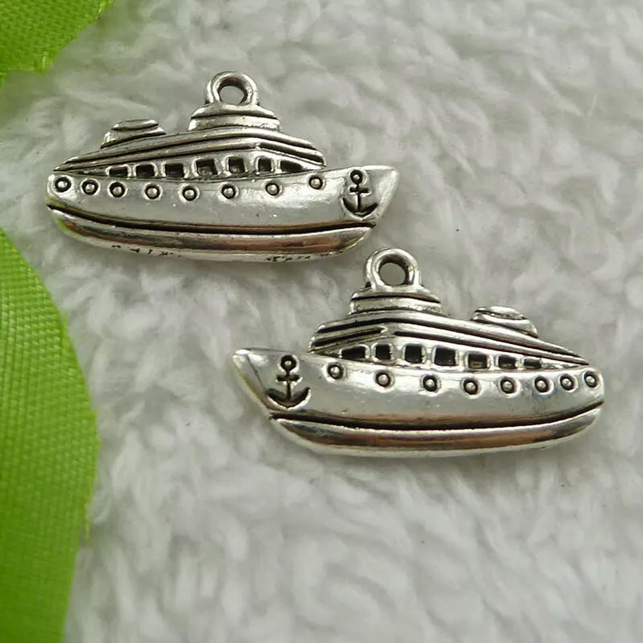 K-KED 120 pcs tibet silver sailing boat charms 25x15mm B2758 - Walmart.com