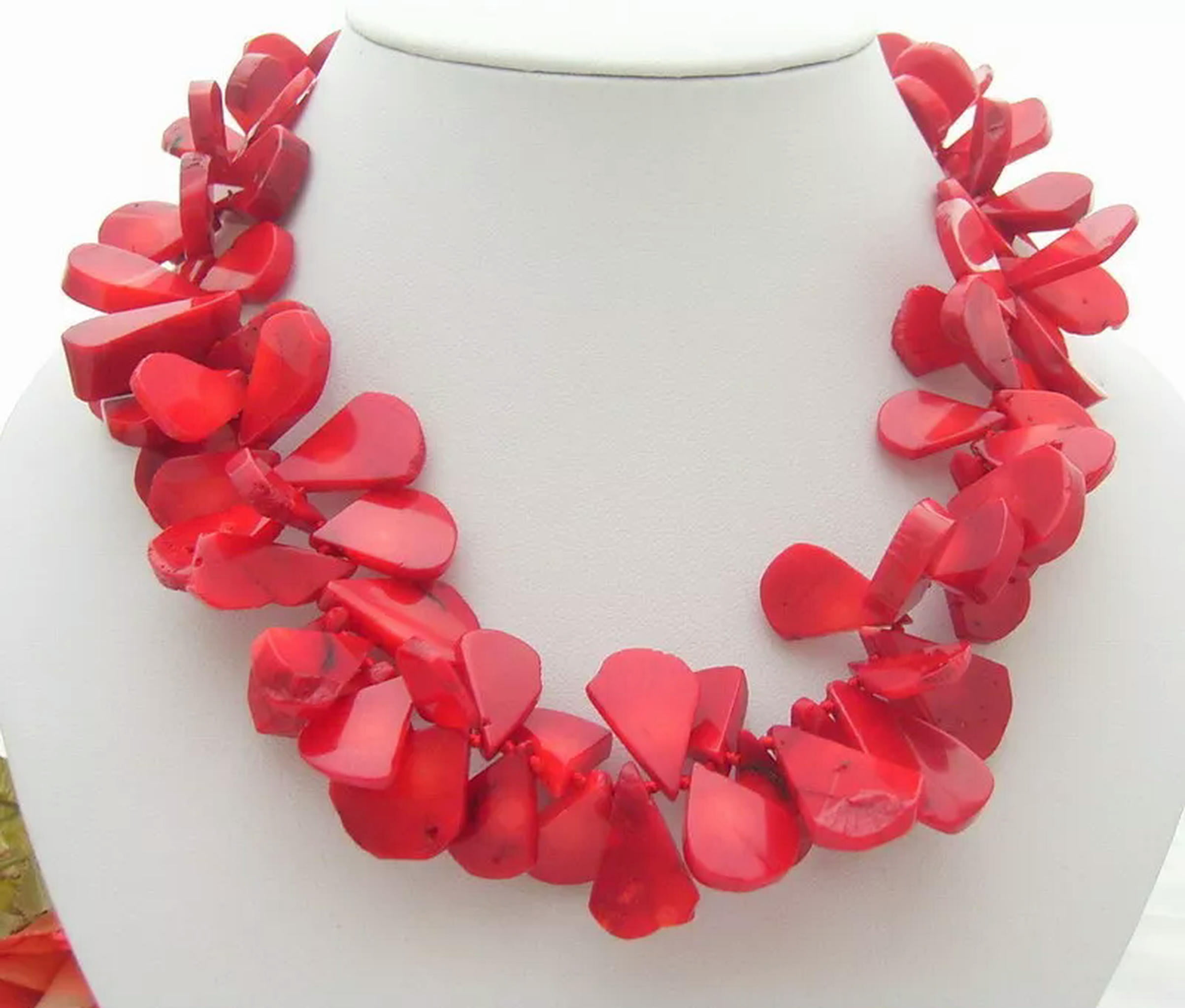 K-KED 18" 21mm Red Coral Necklace - Walmart.com