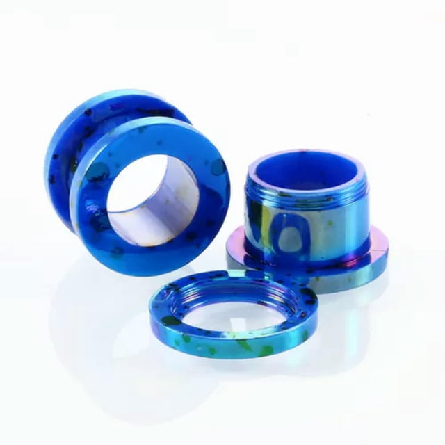 K-KED 1PC Thick Acrylic Ear Skin Ear Tunnels Plugs Earskin Earlets ...