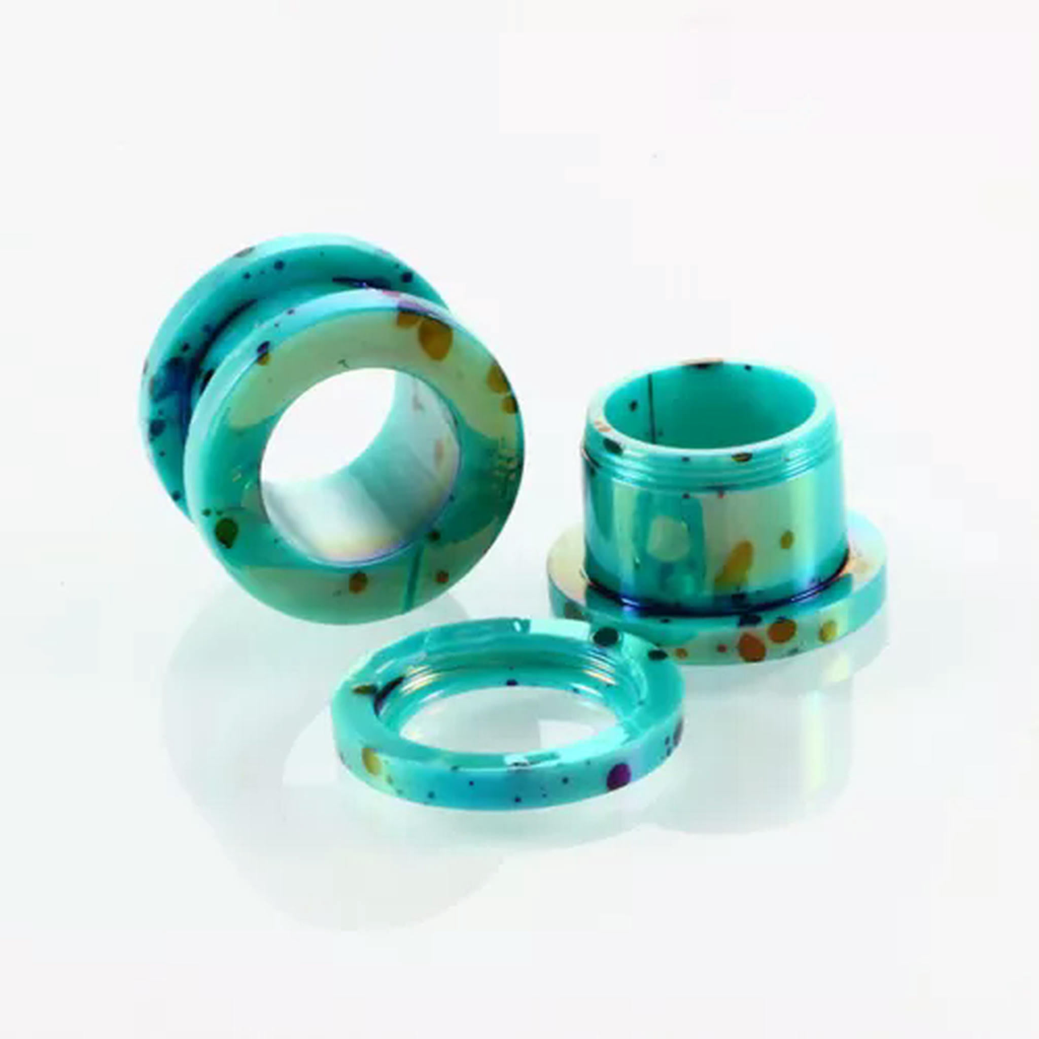 K-KED 1PC Thick Acrylic Ear Skin Ear Tunnels Plugs Earskin Earlets ...