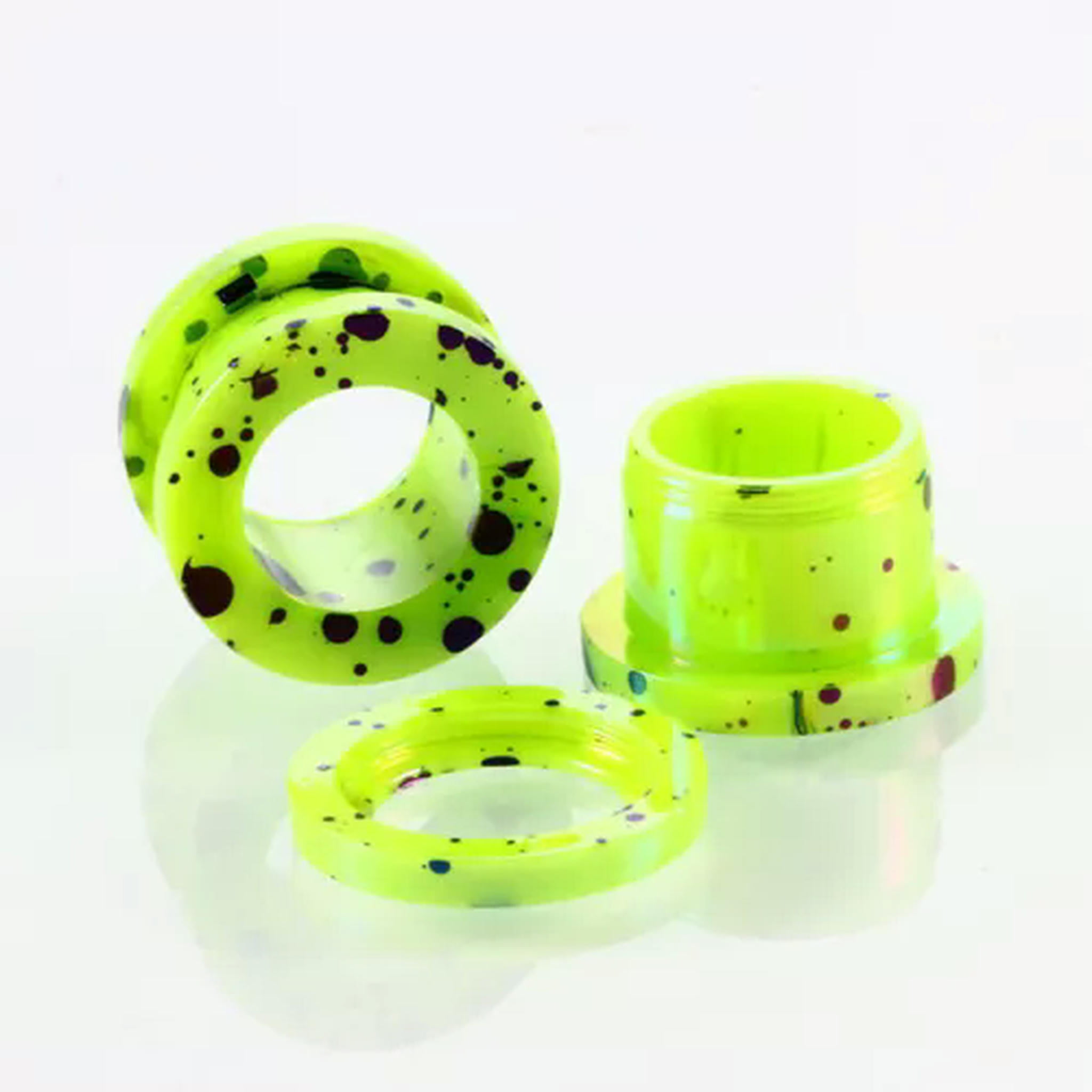 K-KED 1PC Thick Acrylic Ear Skin Ear Tunnels Plugs Earskin Earlets ...