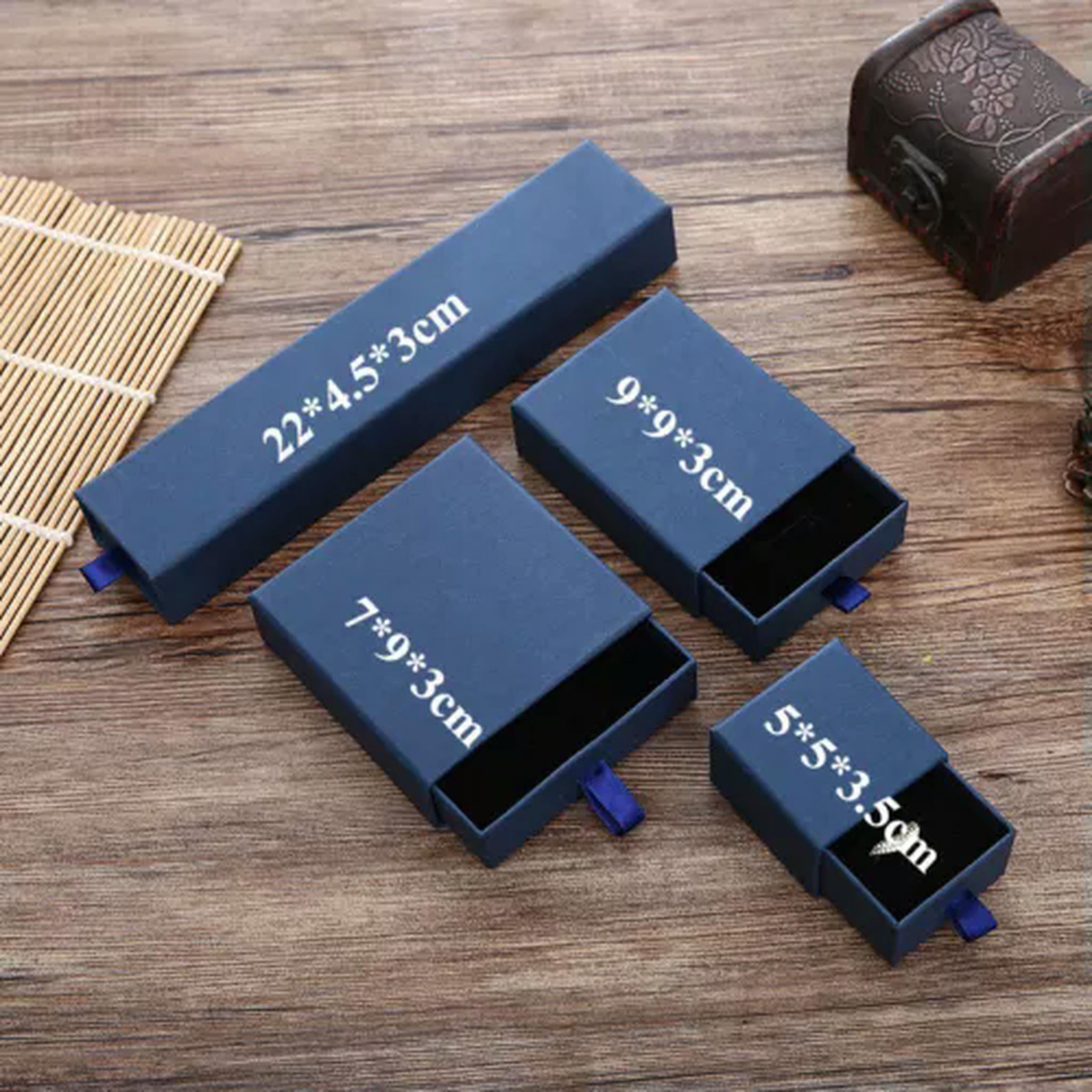 K-KED 1PCS Gift Box Drawer Type Delicate Jewelry Box Necklace Bracelet ...