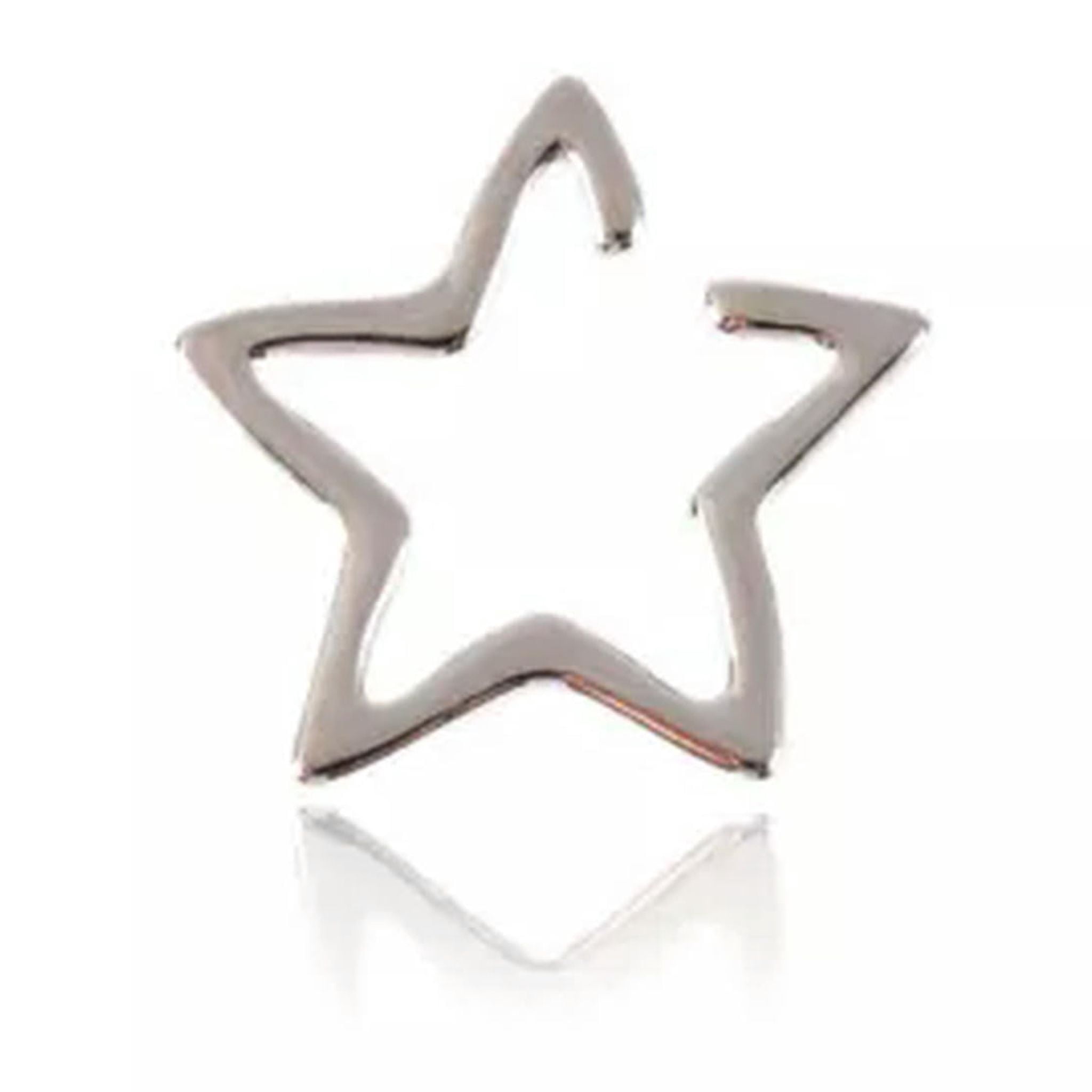 K-KED 1pcs Minimalist Hollow Star Shaped Silver Non-piercing Ear Bone ...