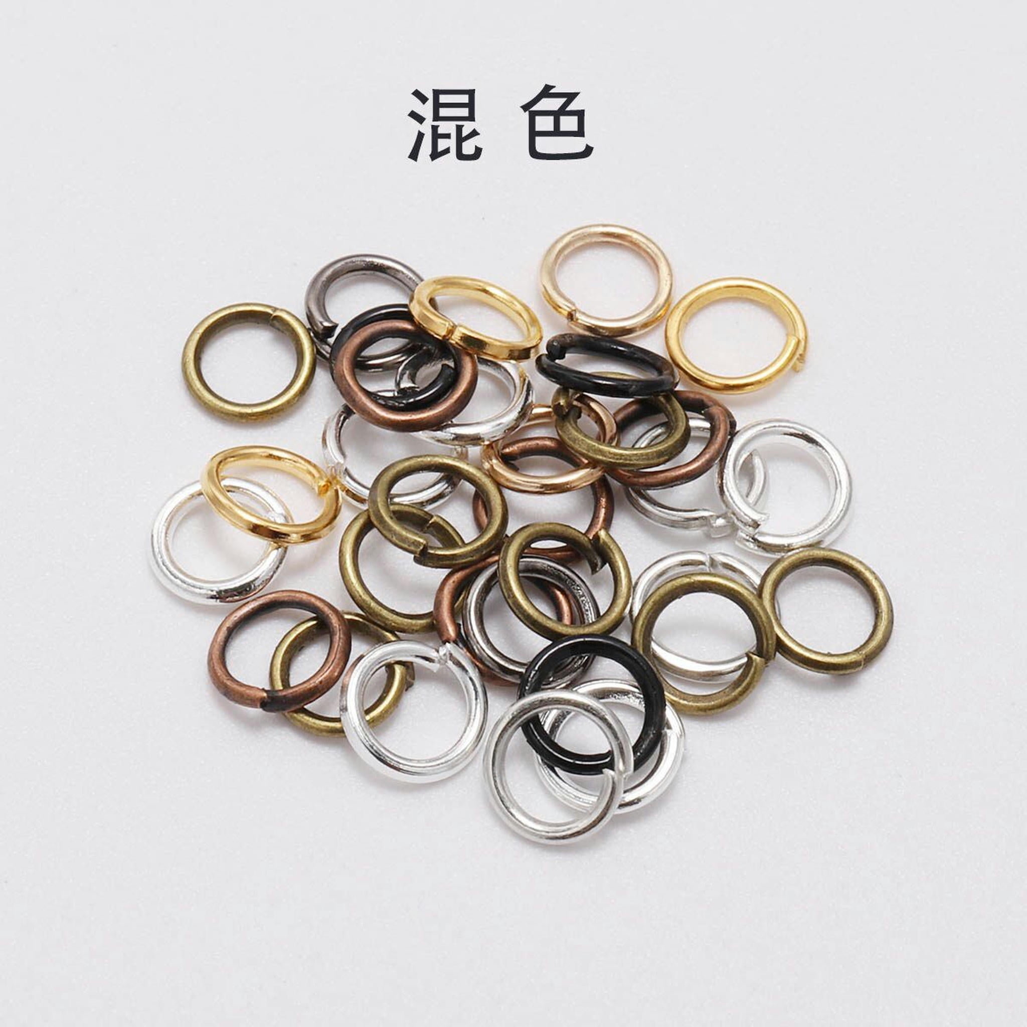 K-KED 3~20mm Open Jump Rings Loops Split Rings Connectors for DIY ...