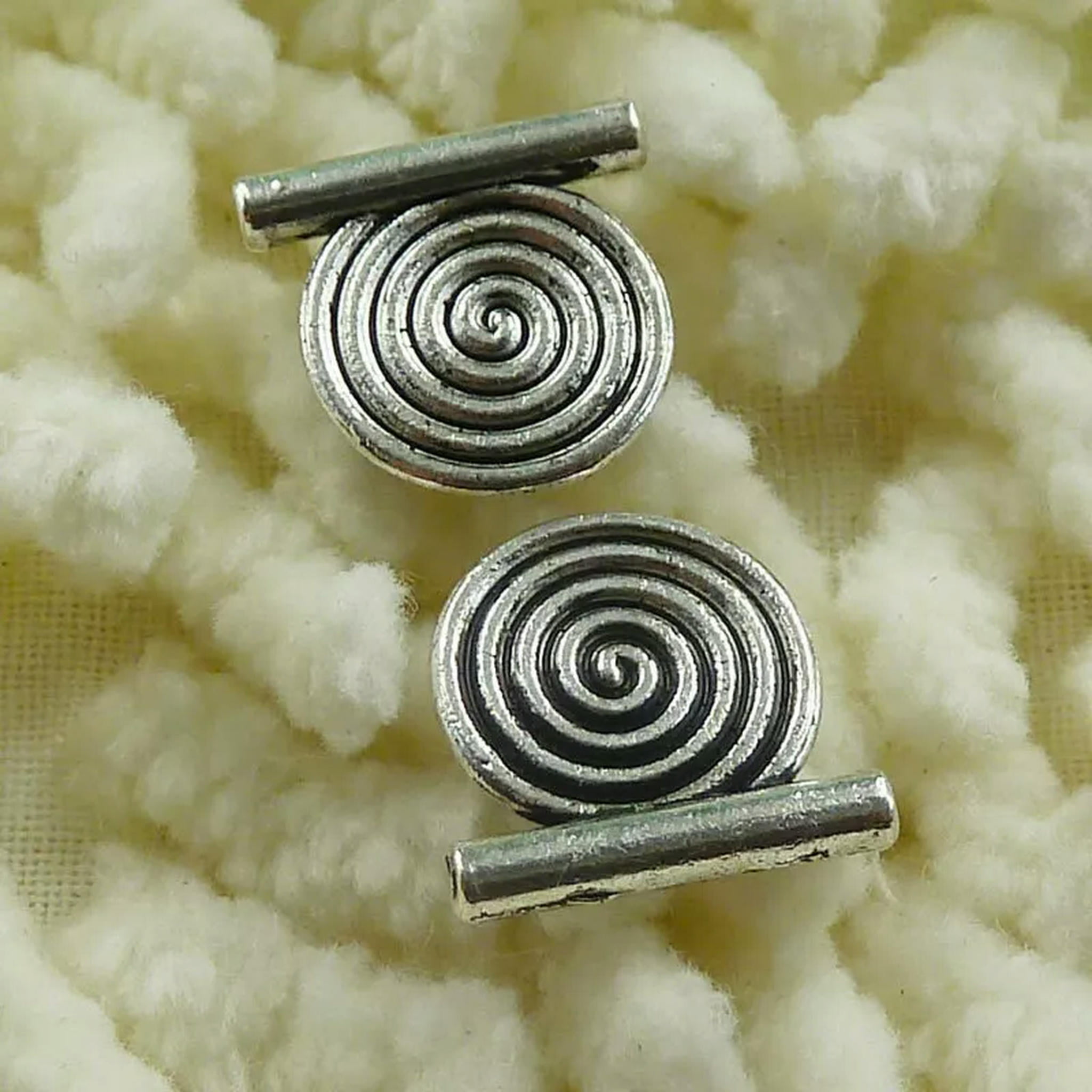 K-KED 300 Pcs Tibetan Silver Helix Spacers 13X13MM S043 DIY Delicate ...