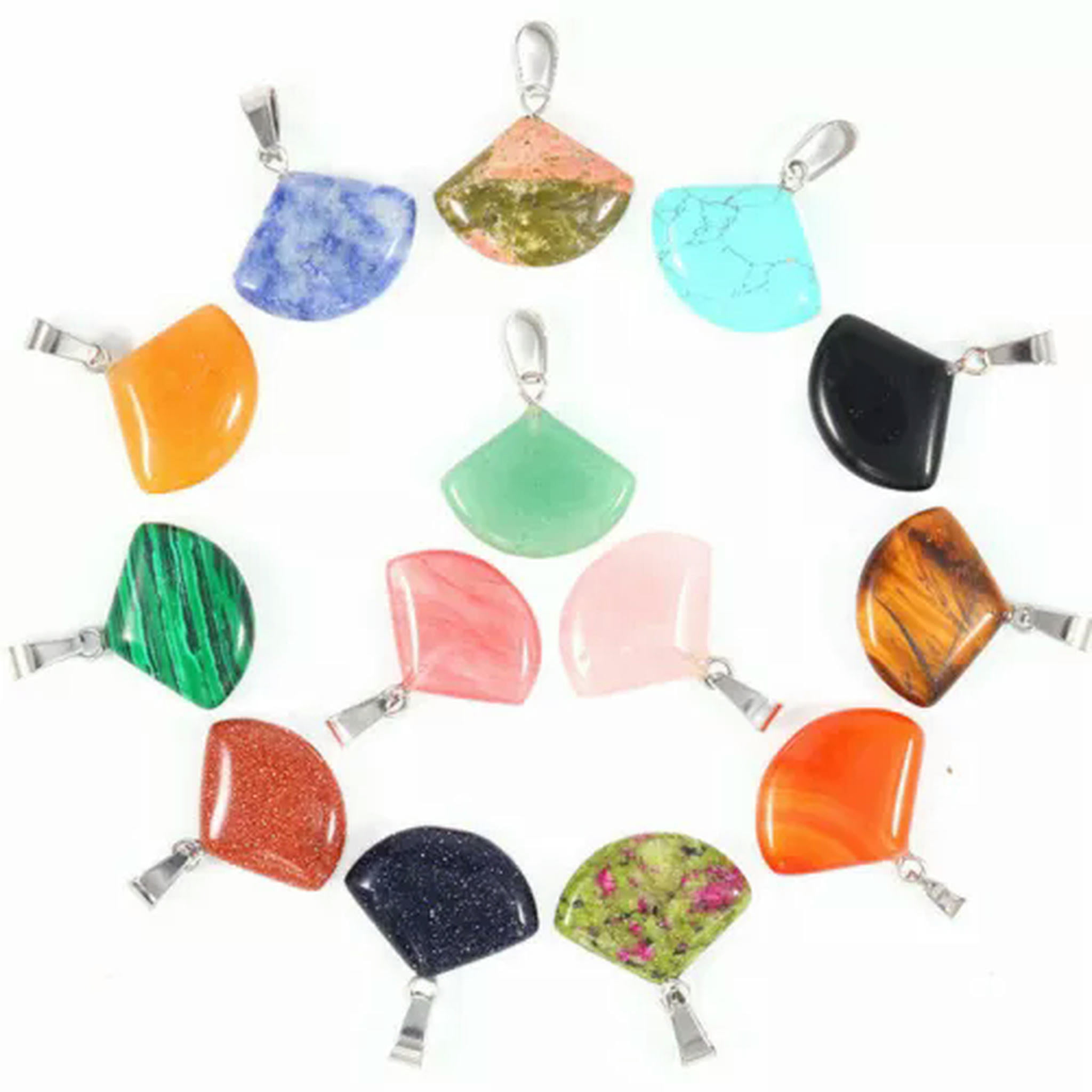 K-KED 50PCS Multiple Shape Healing Crystal Gemstone Natural Stone ...
