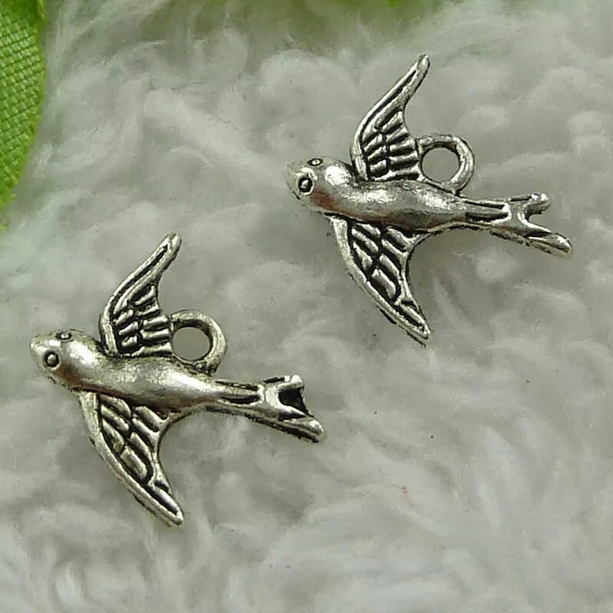 K-KED 560 pcs tibet silver bird charms 16x15mm B3302 - Walmart.com