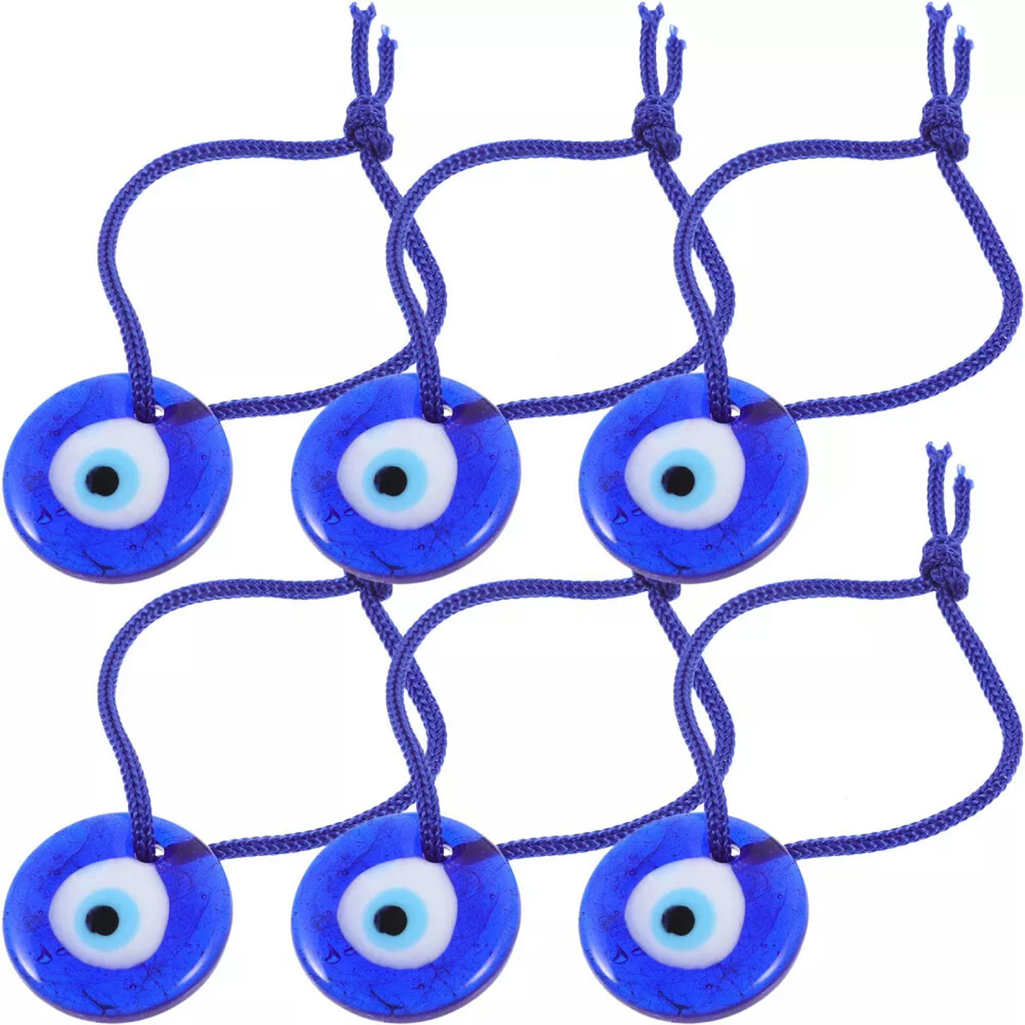 K-KED 6 Pcs Turkey Blue Eyes Lucky Evil Ornament Turkish Pendant ...