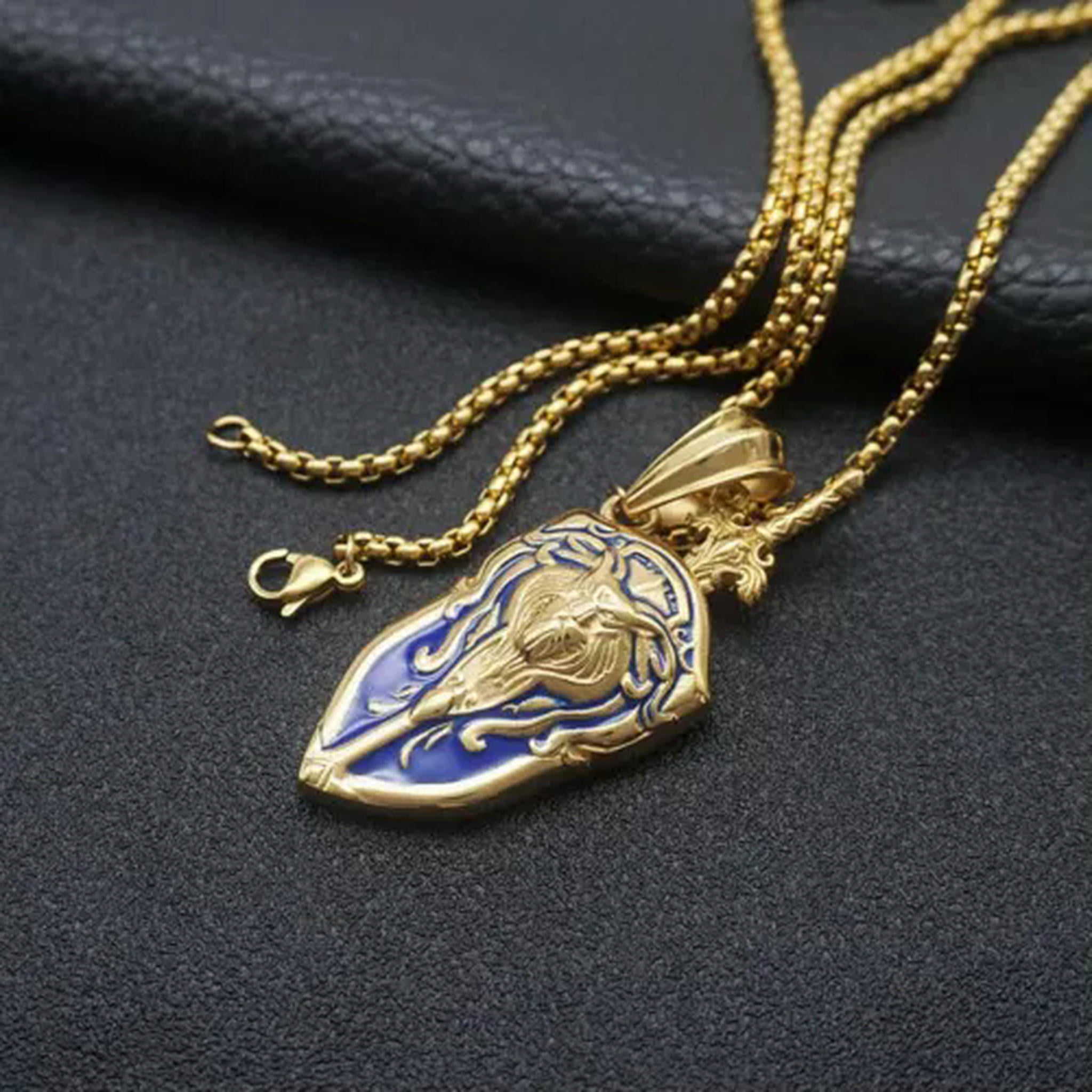 K-KED Beast Shield Sword Trend Hip Hop Punk Men's Stainless Steel ...