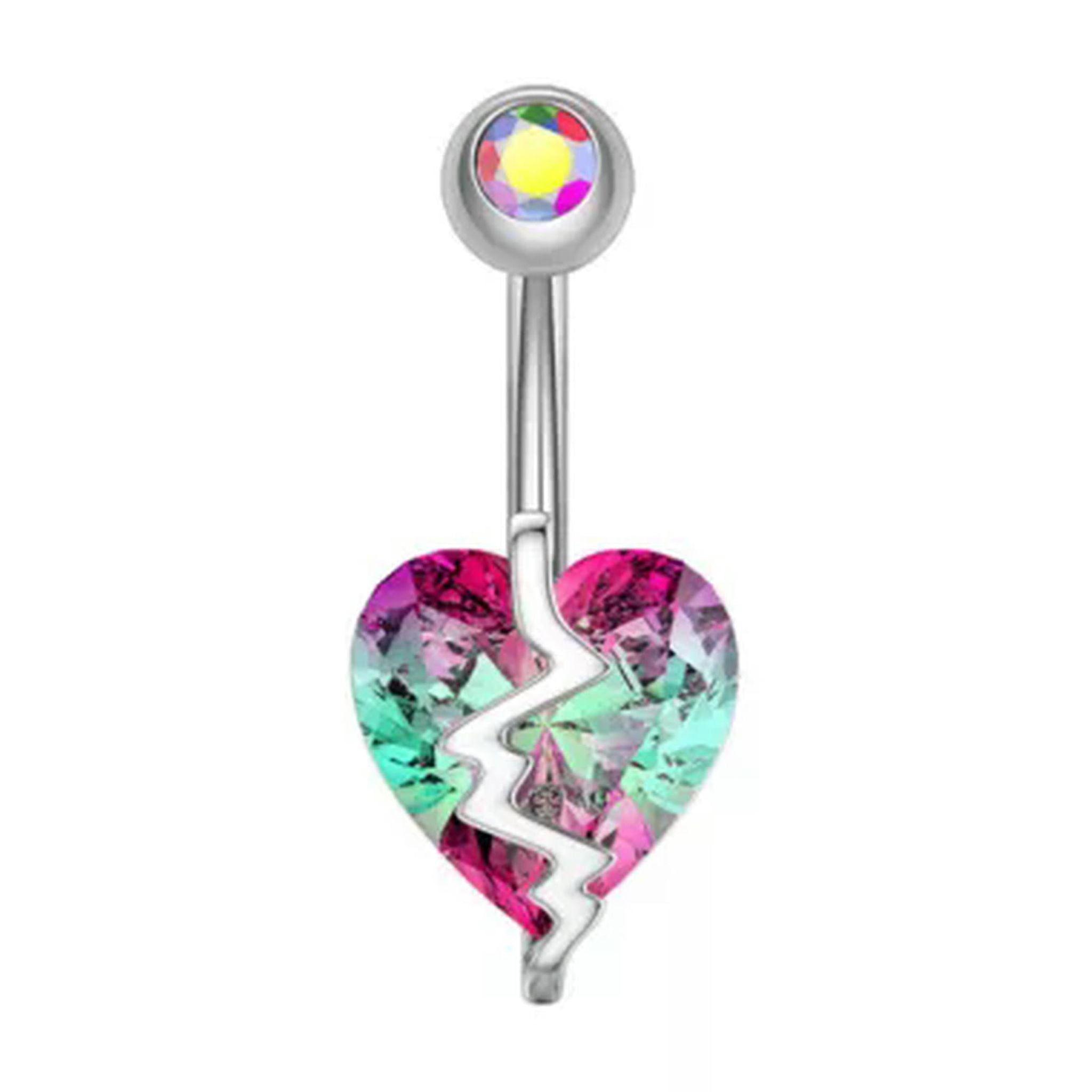 K-KED Body Piercing Delicate Jewelry Fashion Drop Dangle Belly Heart ...