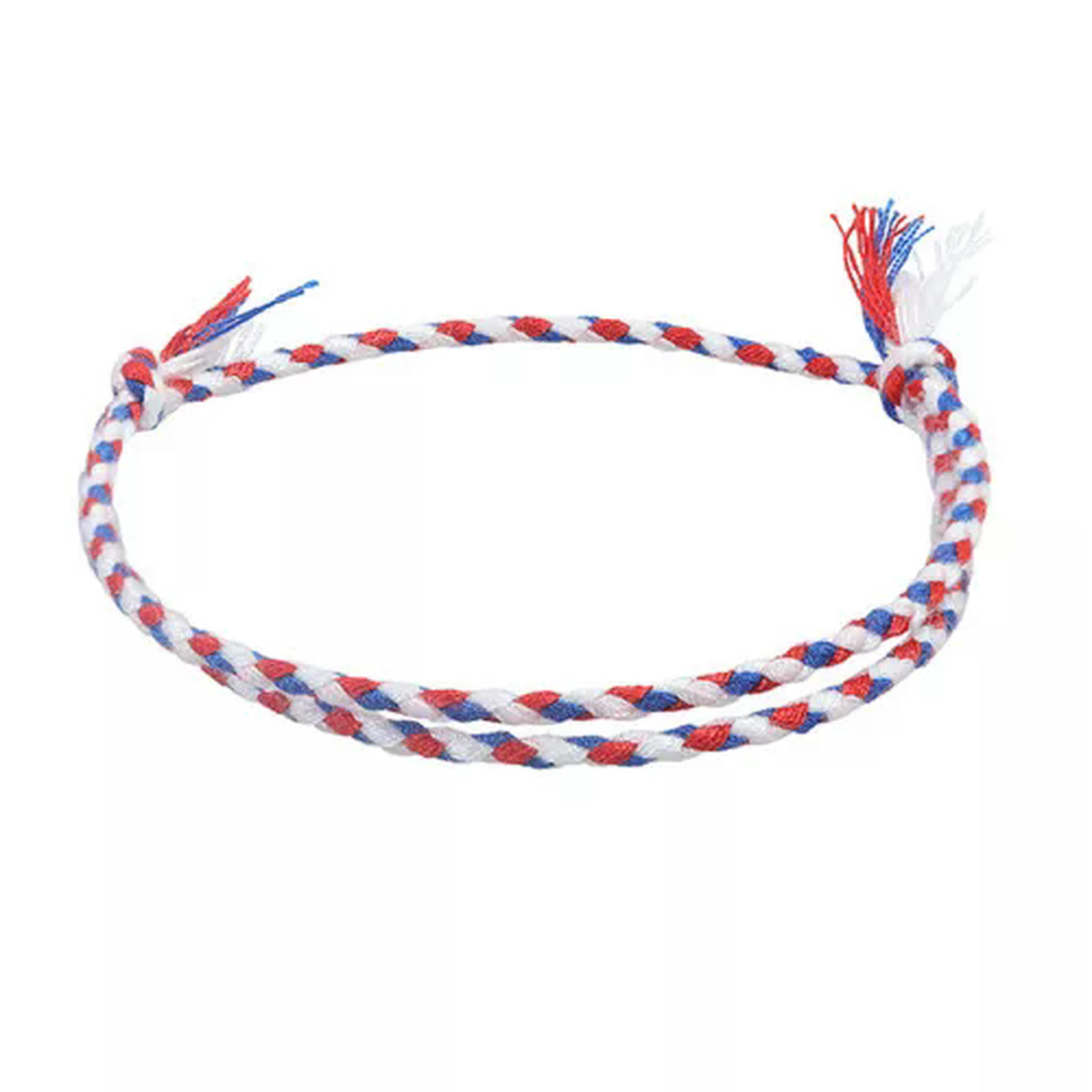 K-KED Boho Style Simple Lucky Four Strand Color Handmade Woven Thread ...