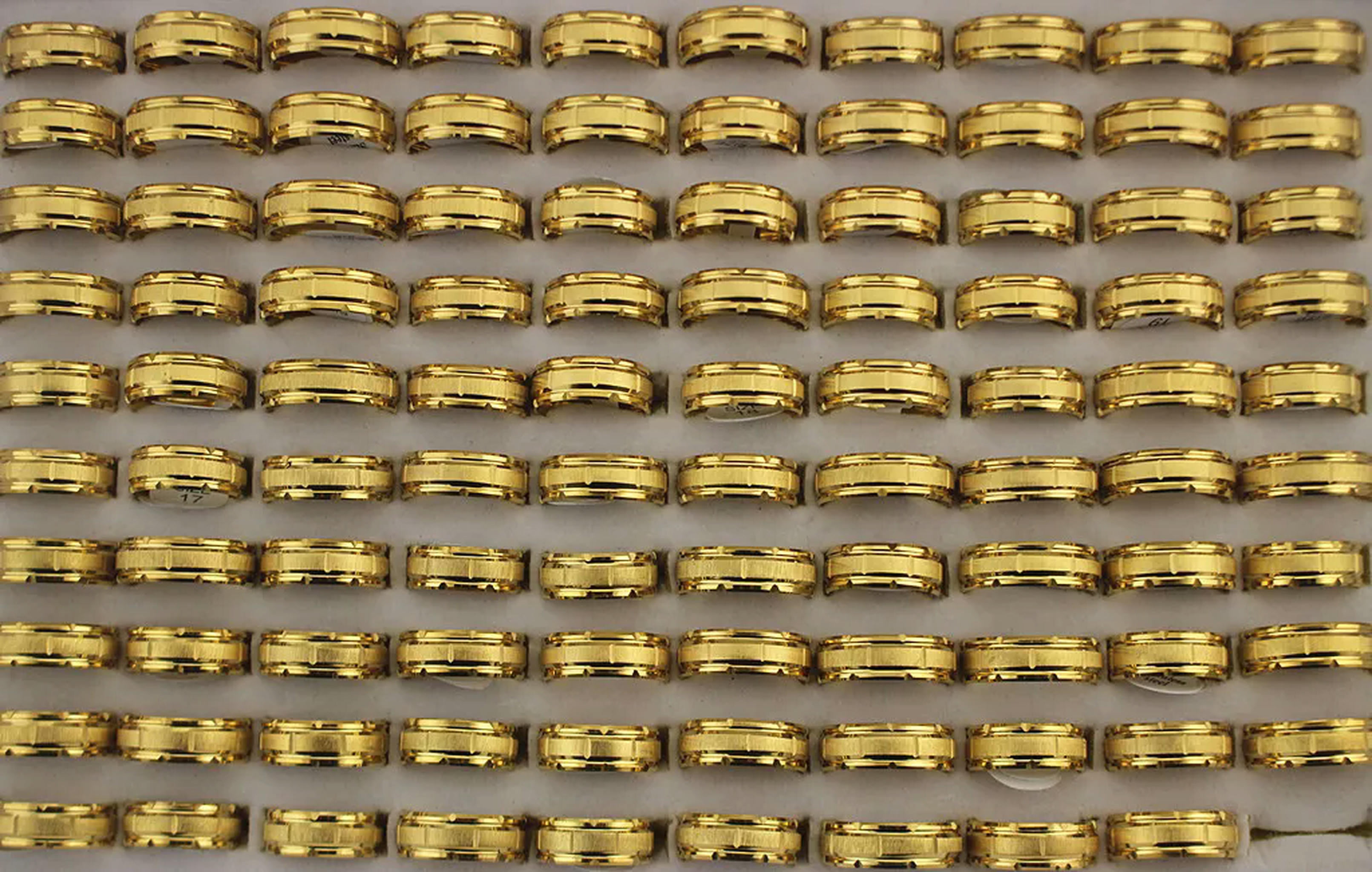 K-KED Bulk Lots 32pcs Stainless steel Trendy Men's Ring Anniversary ...