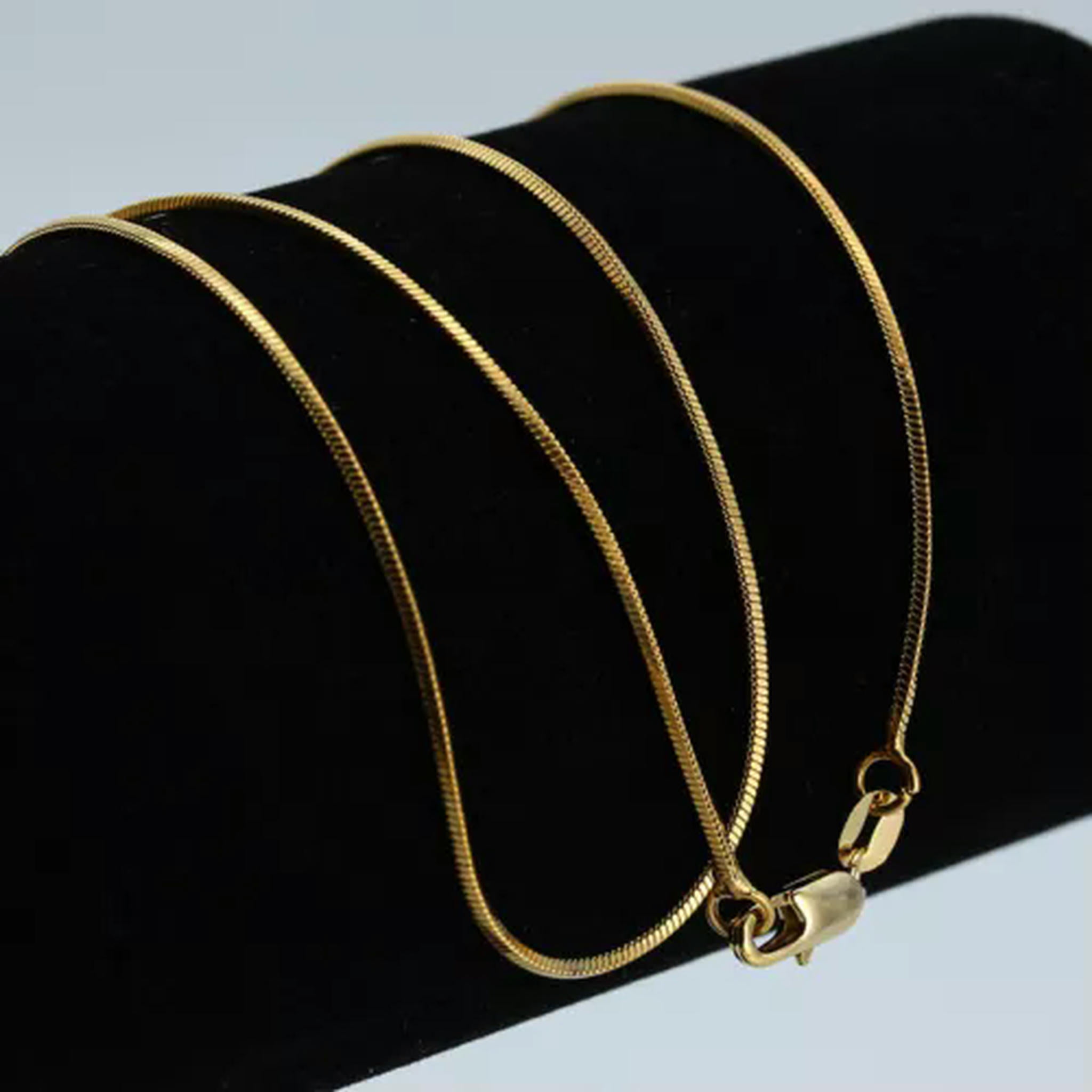 K-KED Bulk Yellow Gold Plated Snake Chain Necklace DIY Delicate Jewelry ...