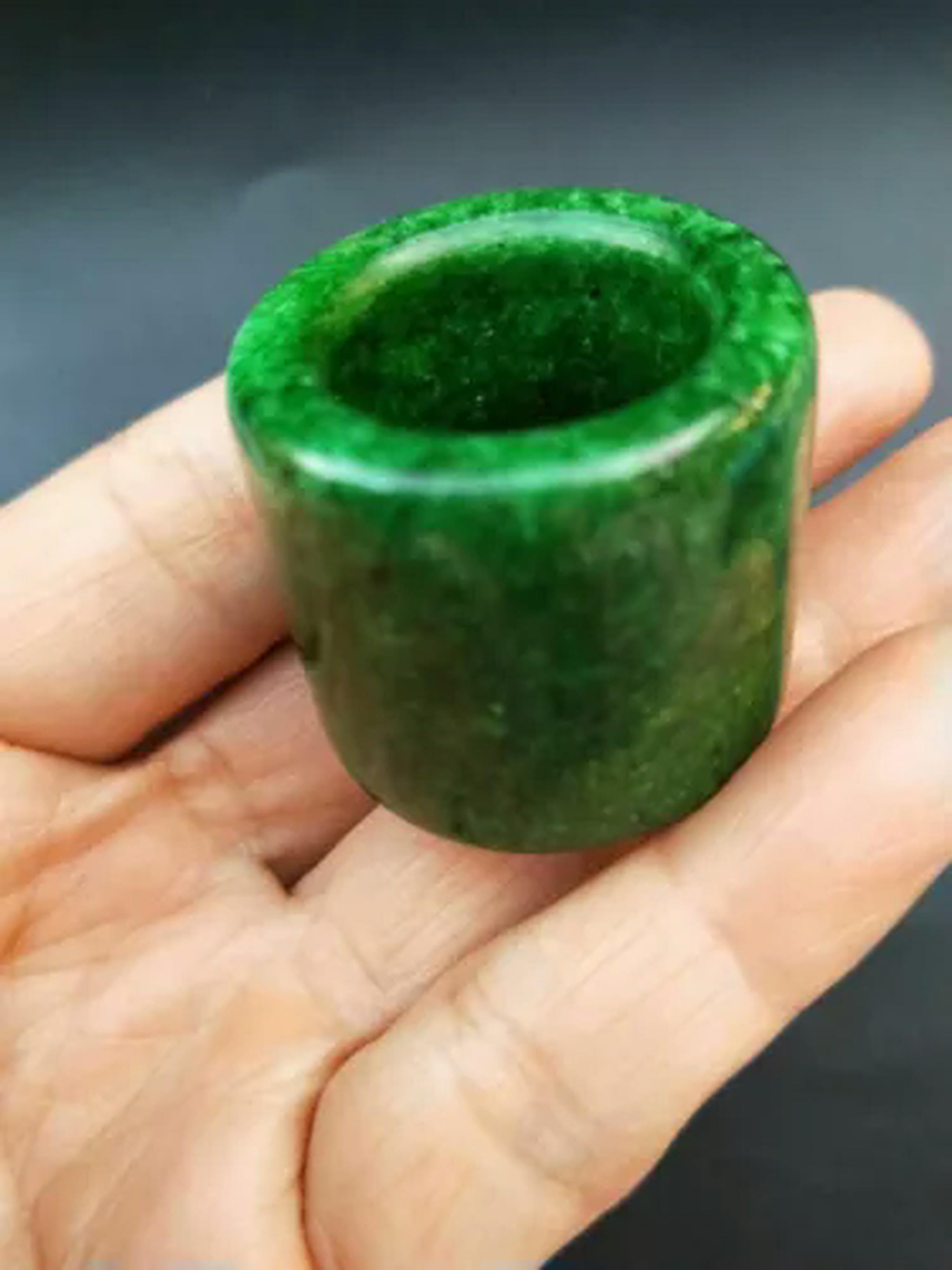 K-KED Chinese Crafts Collection Jade Archer Thumb Ring Rare Ring ...