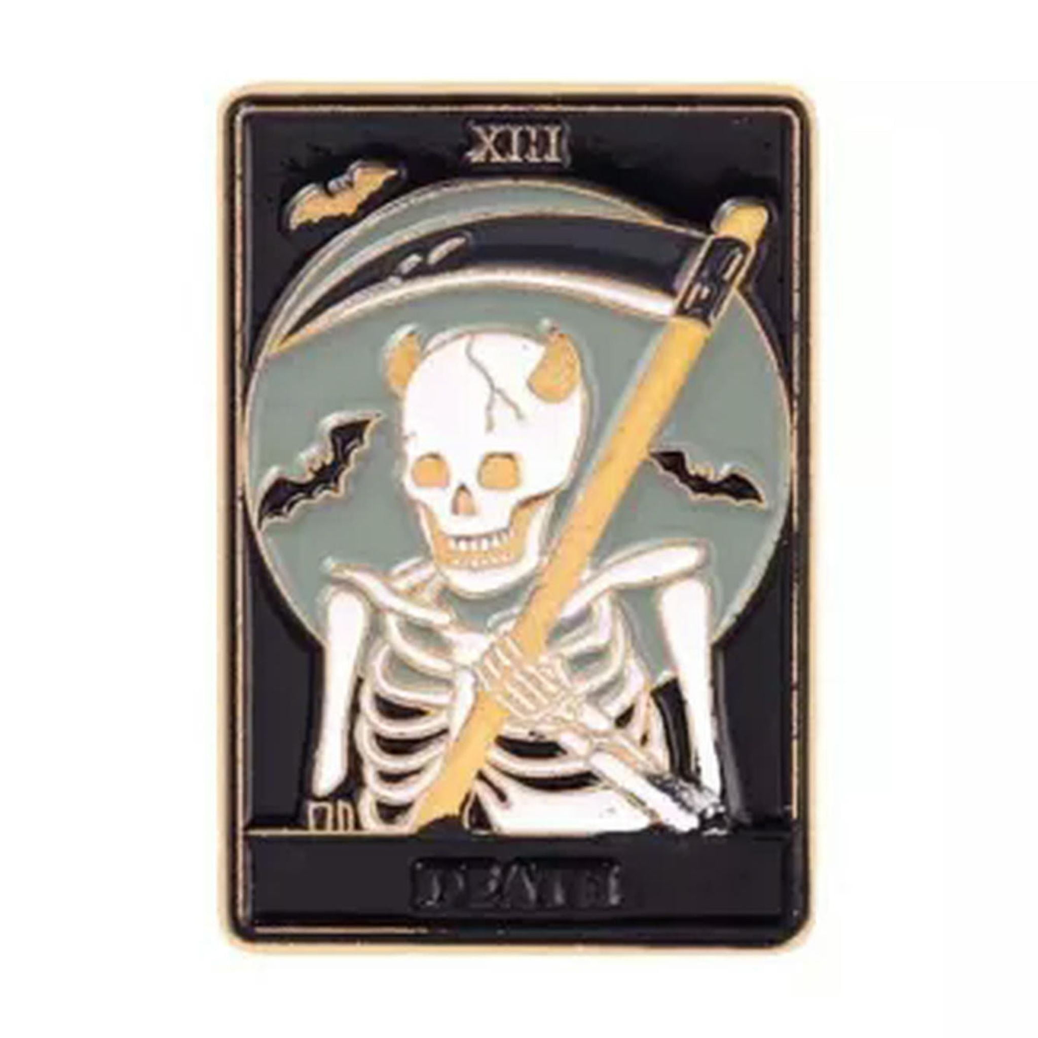 K-KED Creative Punk Style Tarot Brand Brooch Sun Moon Stars Gothic ...