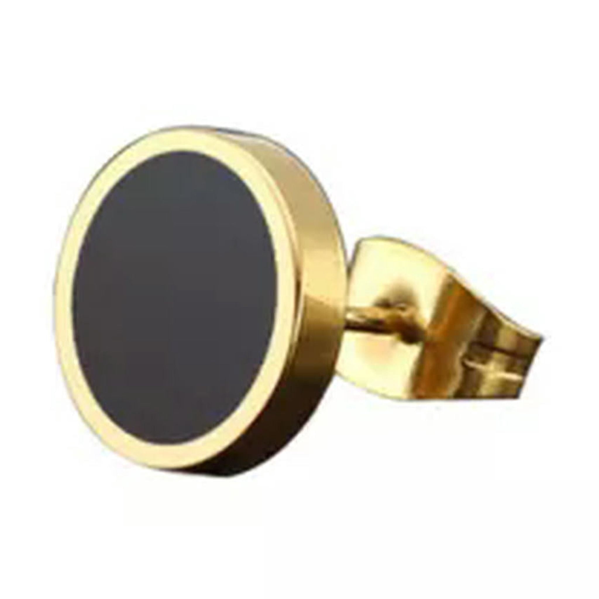 K-KED Fashion 1 PCS Round Shape Vintage Titanium steel dumbbell Stud ...