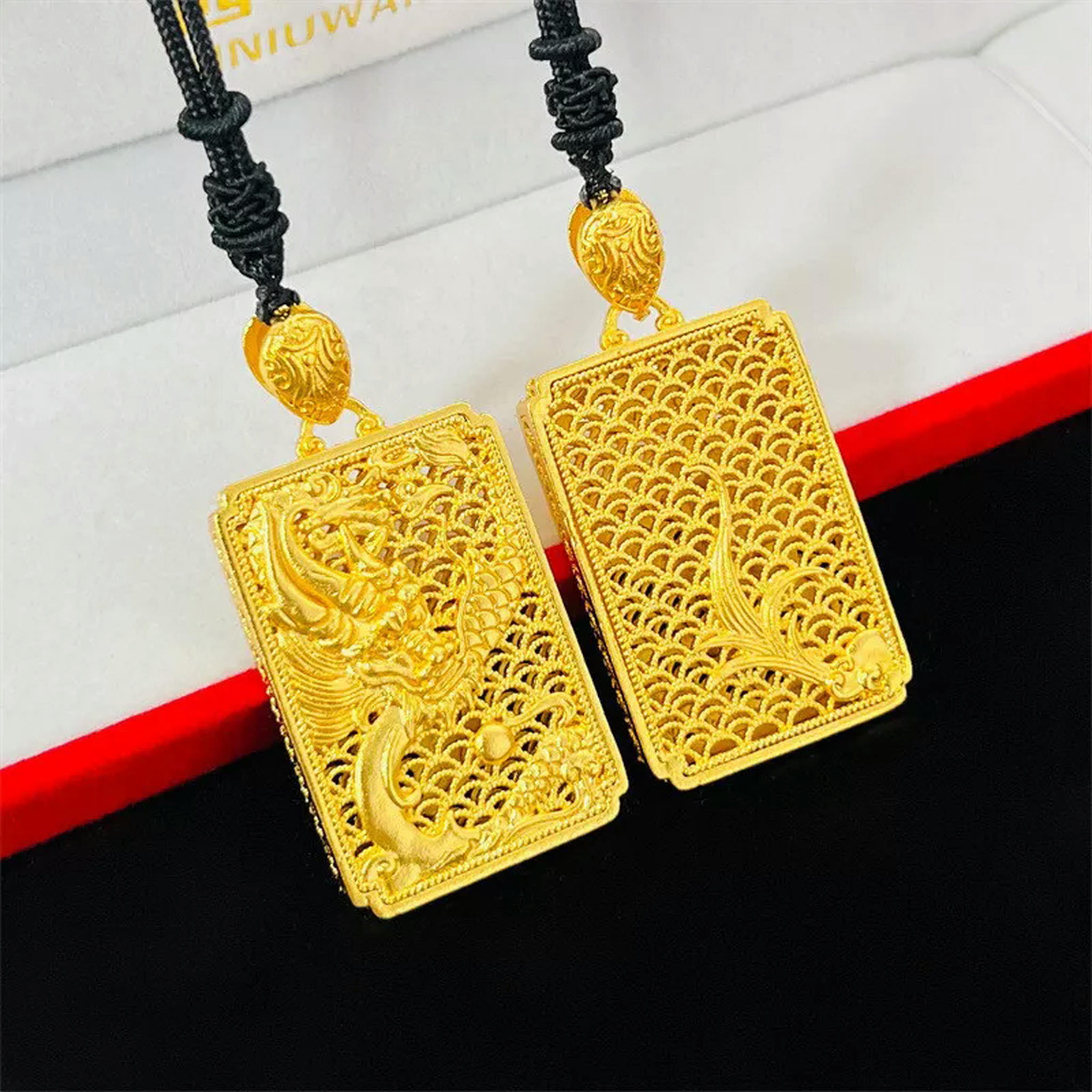 K-KED Filament Dragon 22K 23K 24K Thai Baht Gold Filled Yellow GP ...