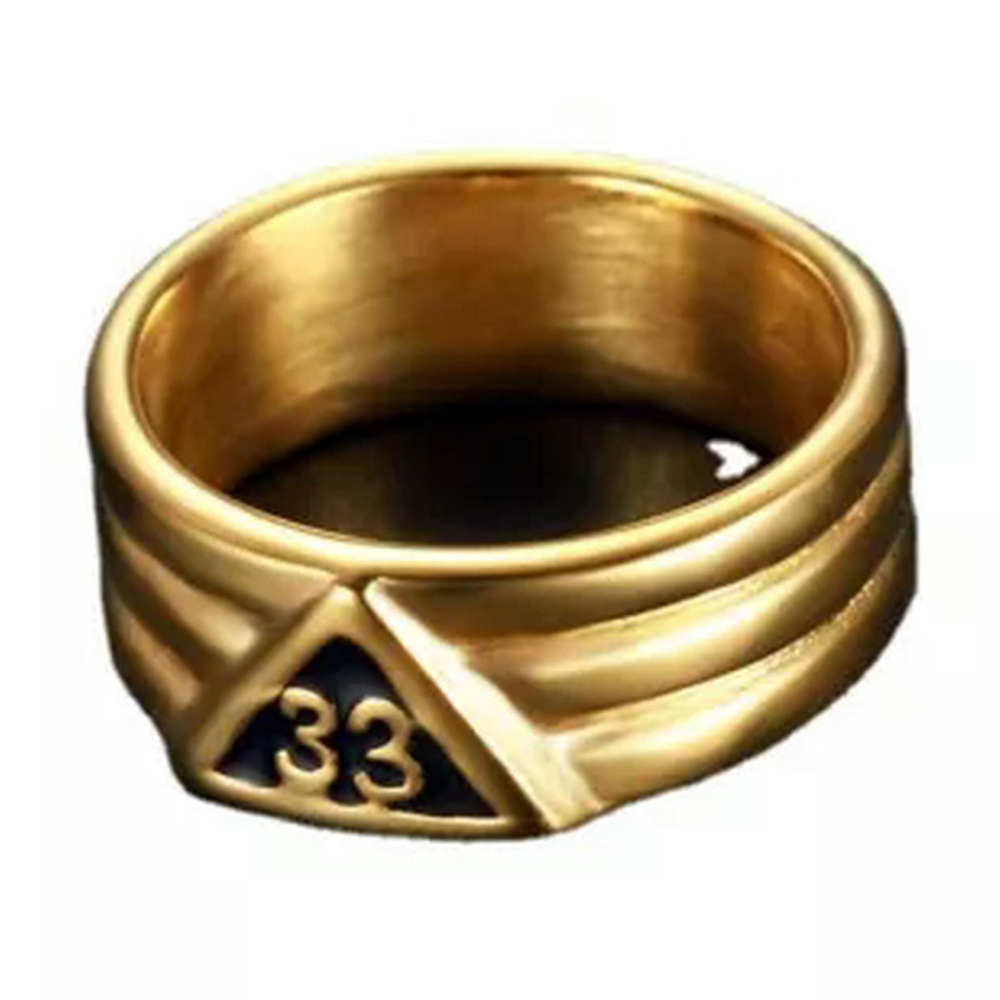 K-KED Gold Plated Stainless Steel Mens Scottish Rite 33rd Degree ...