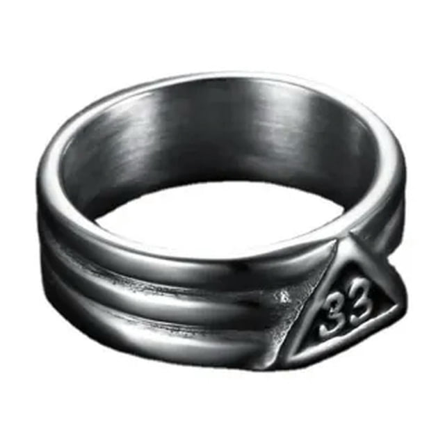 K-KED Gold Plated Stainless Steel Mens Scottish Rite 33rd Degree ...