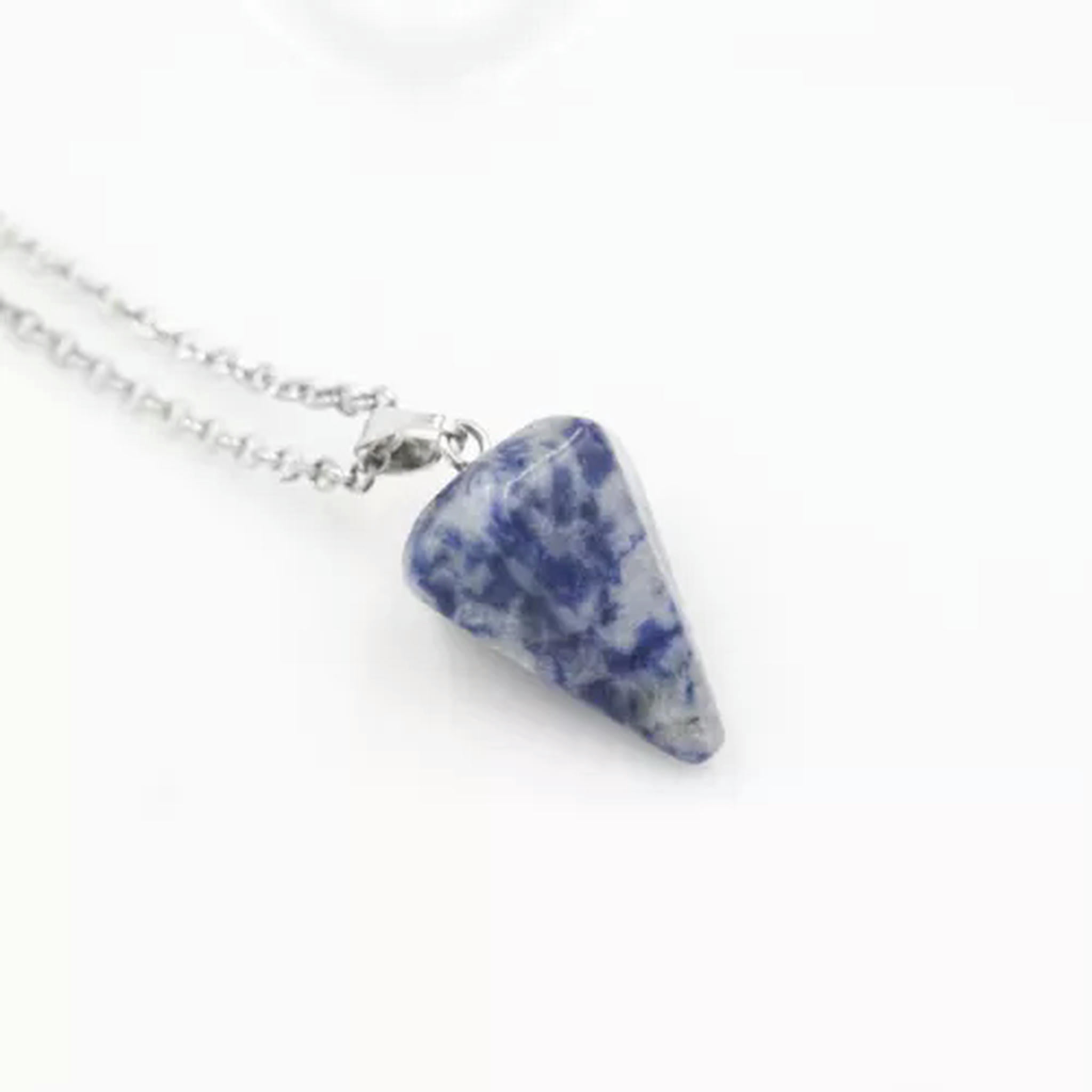 K-KED Hexagonal Natural Quartz Crystal Chakra Healing Point Pendant ...