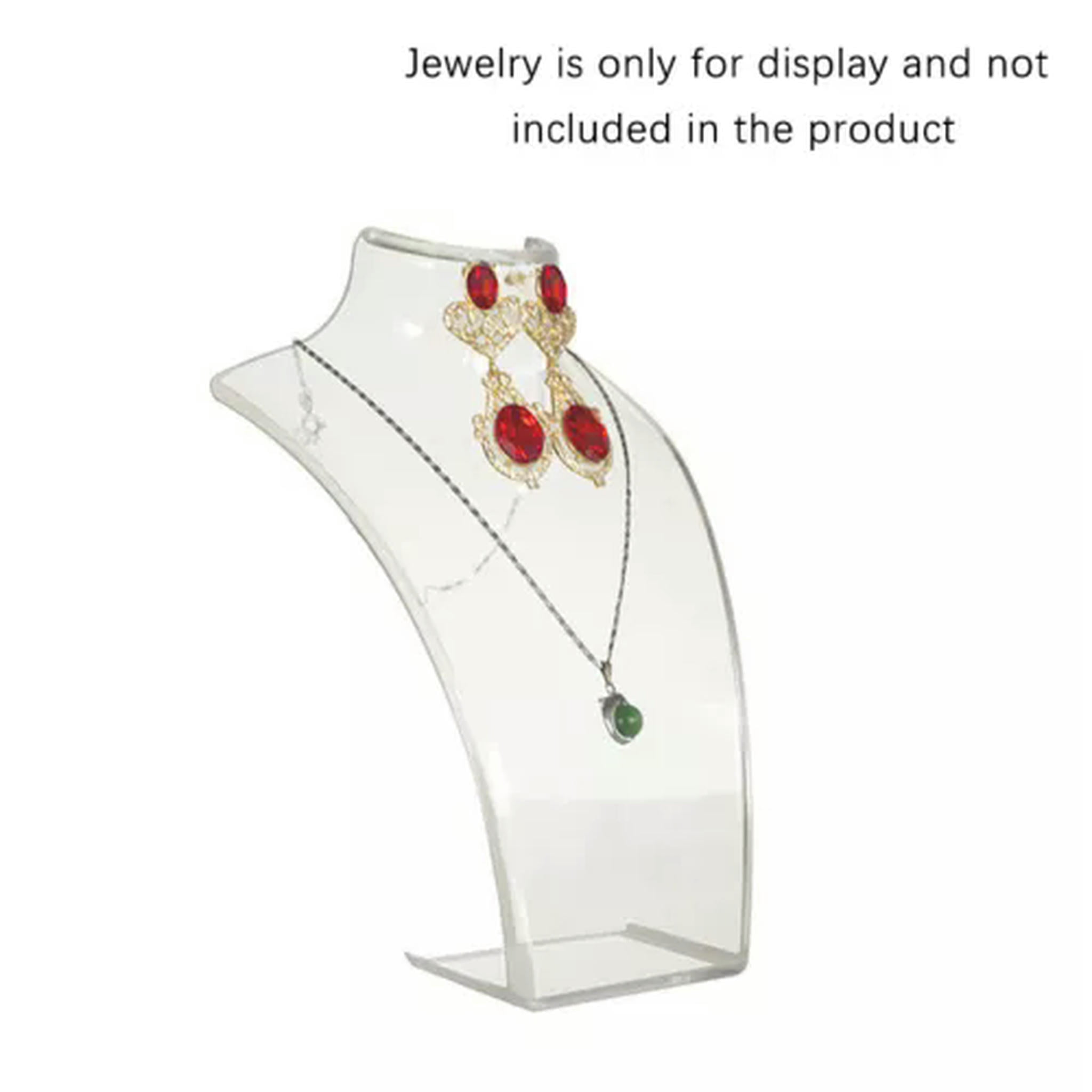 K-KED Mannequin Bust Delicate Jewelry Display Rack Necklace Display ...