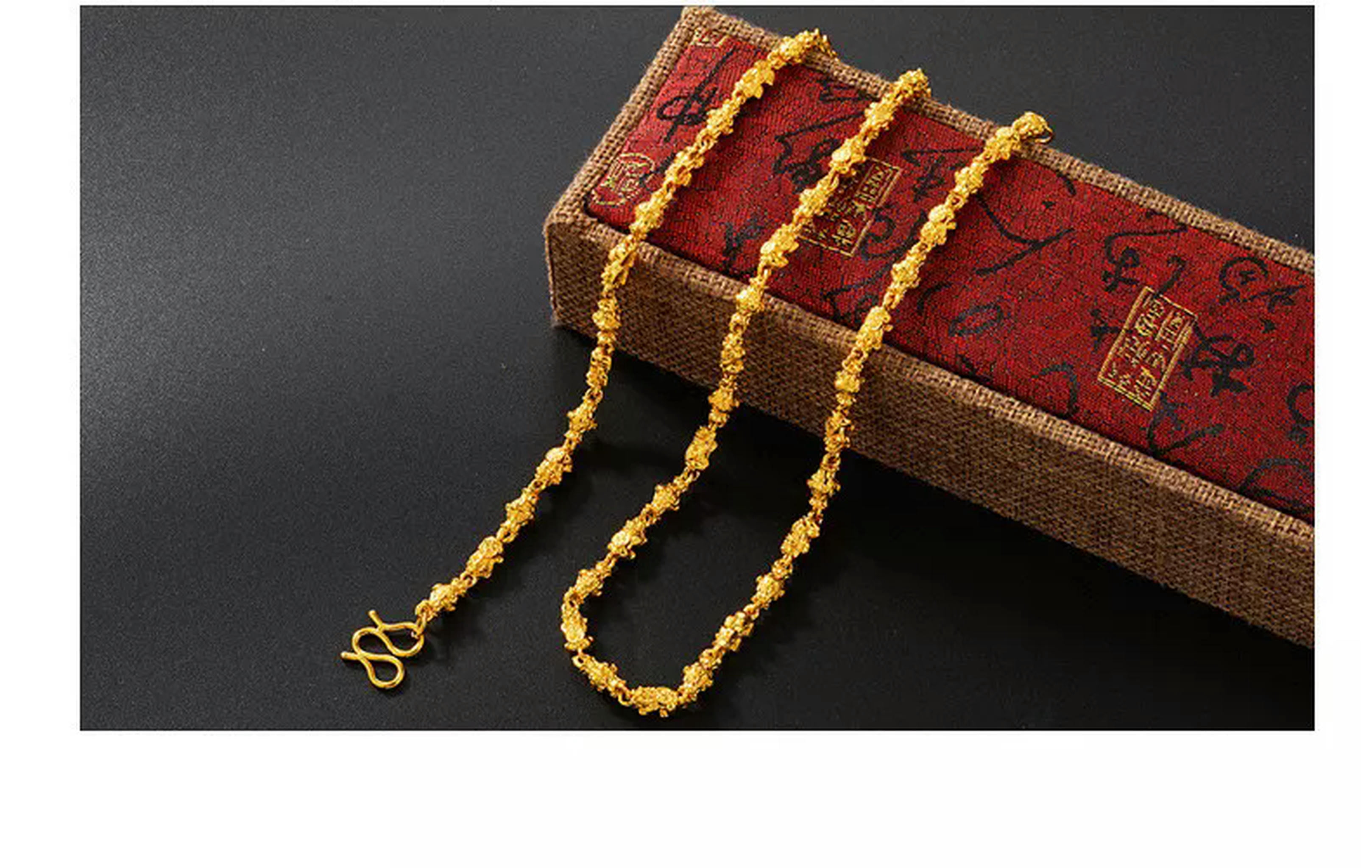 K-KED Men's brave chain 22K 23K 24K Thai Baht Gold Filled Yellow GP ...