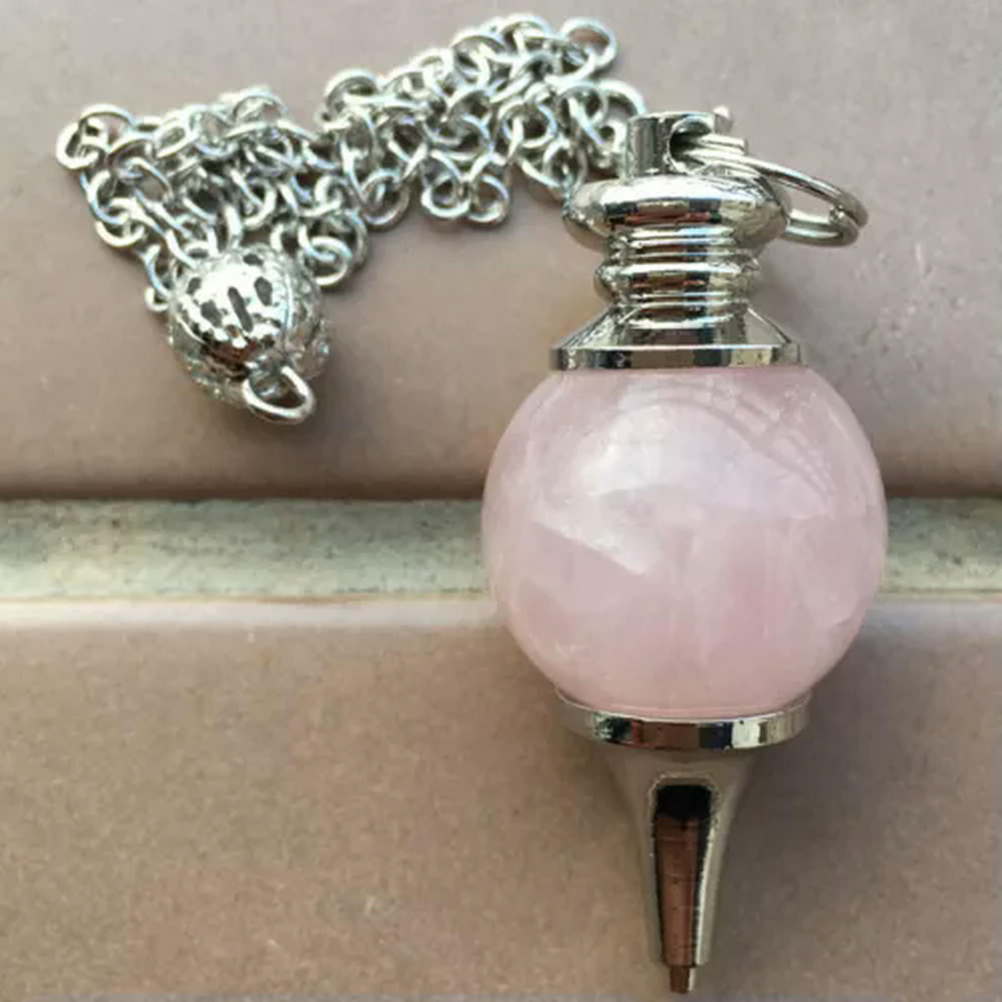K-KED Natural Crystal Pendulum Healing Dowsing Healing Reiki Pendant ...