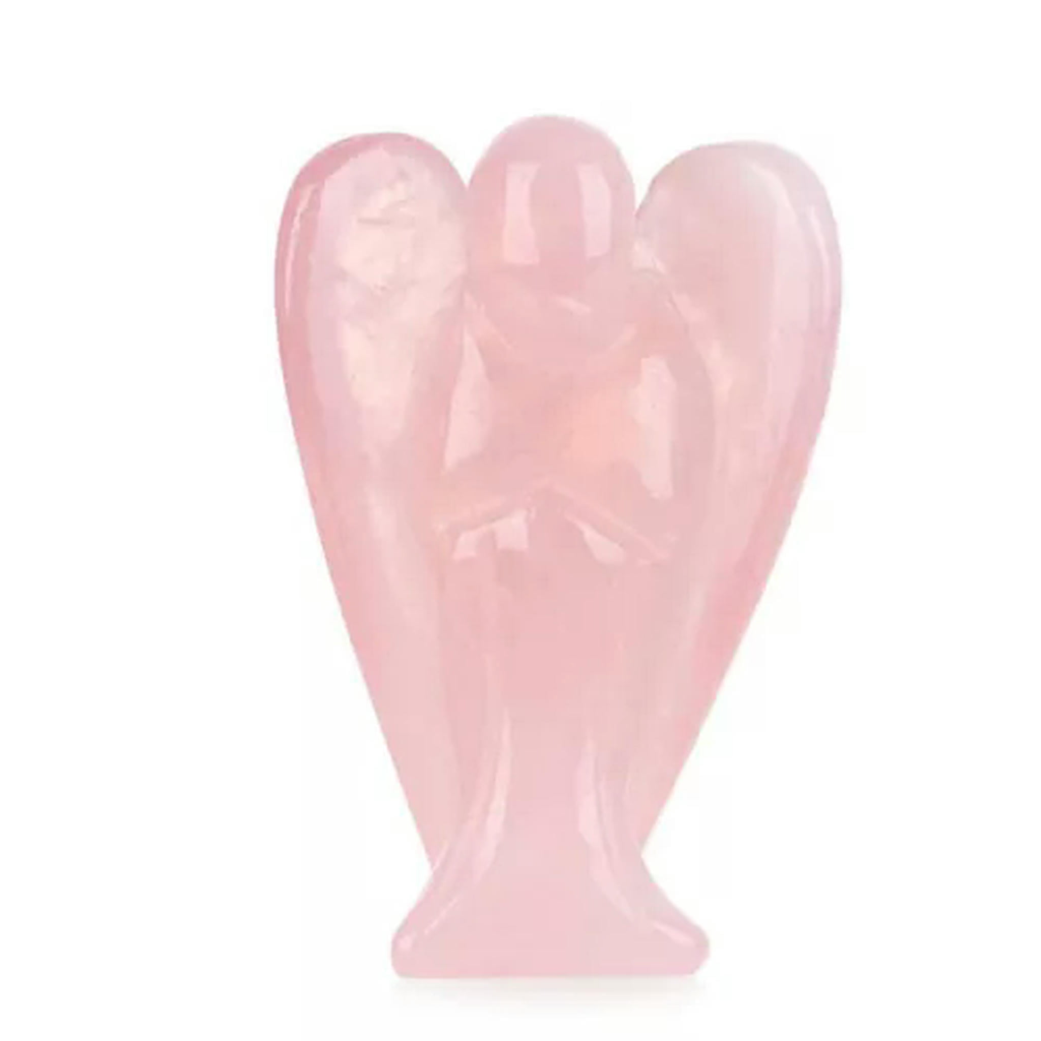 K-KED Natural Healing Quartz Crystal Carved Angle Guardian Stone Fairy ...