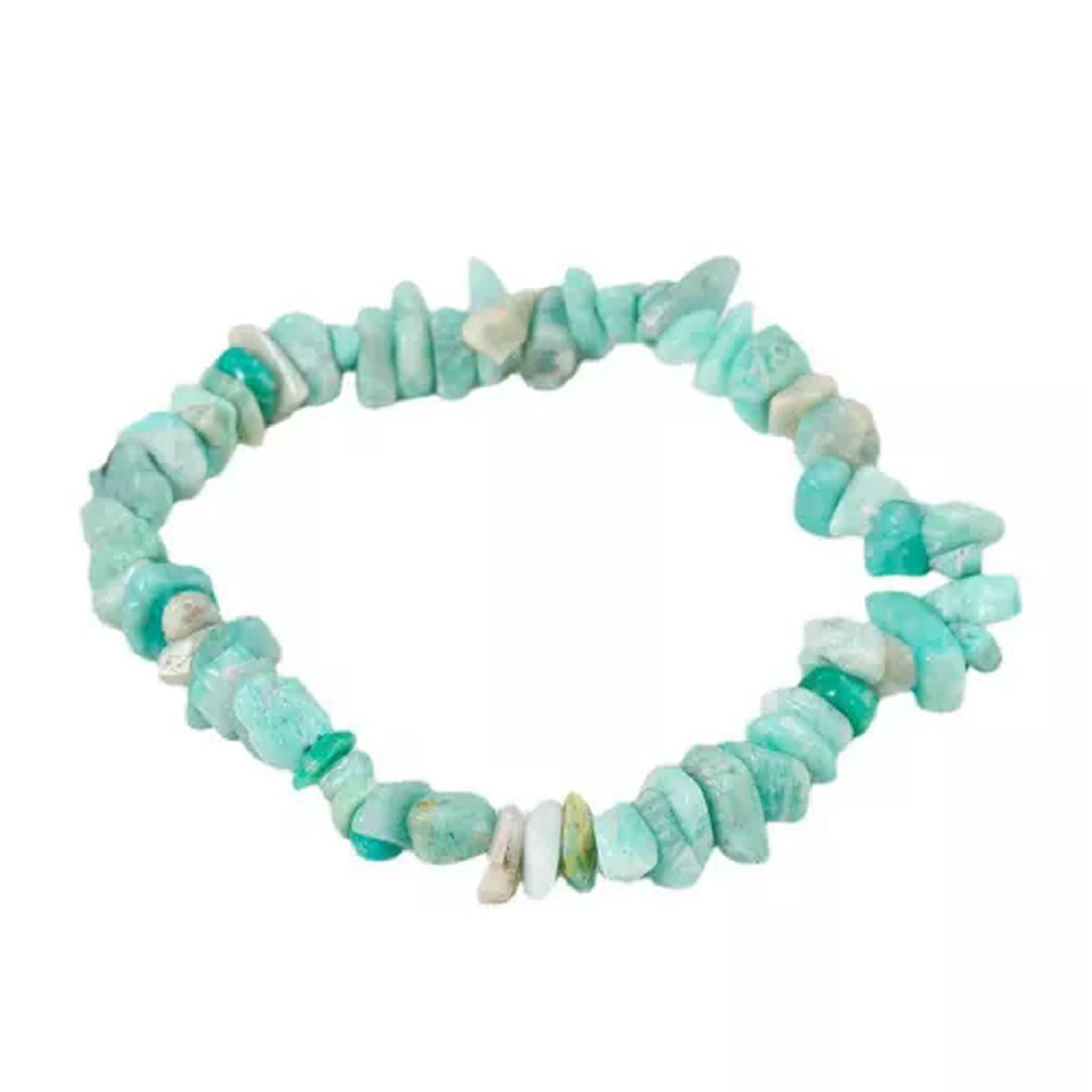 K-KED Natural Healing Quartz Gravel Hand Strings Crystal Gems Stretchy ...