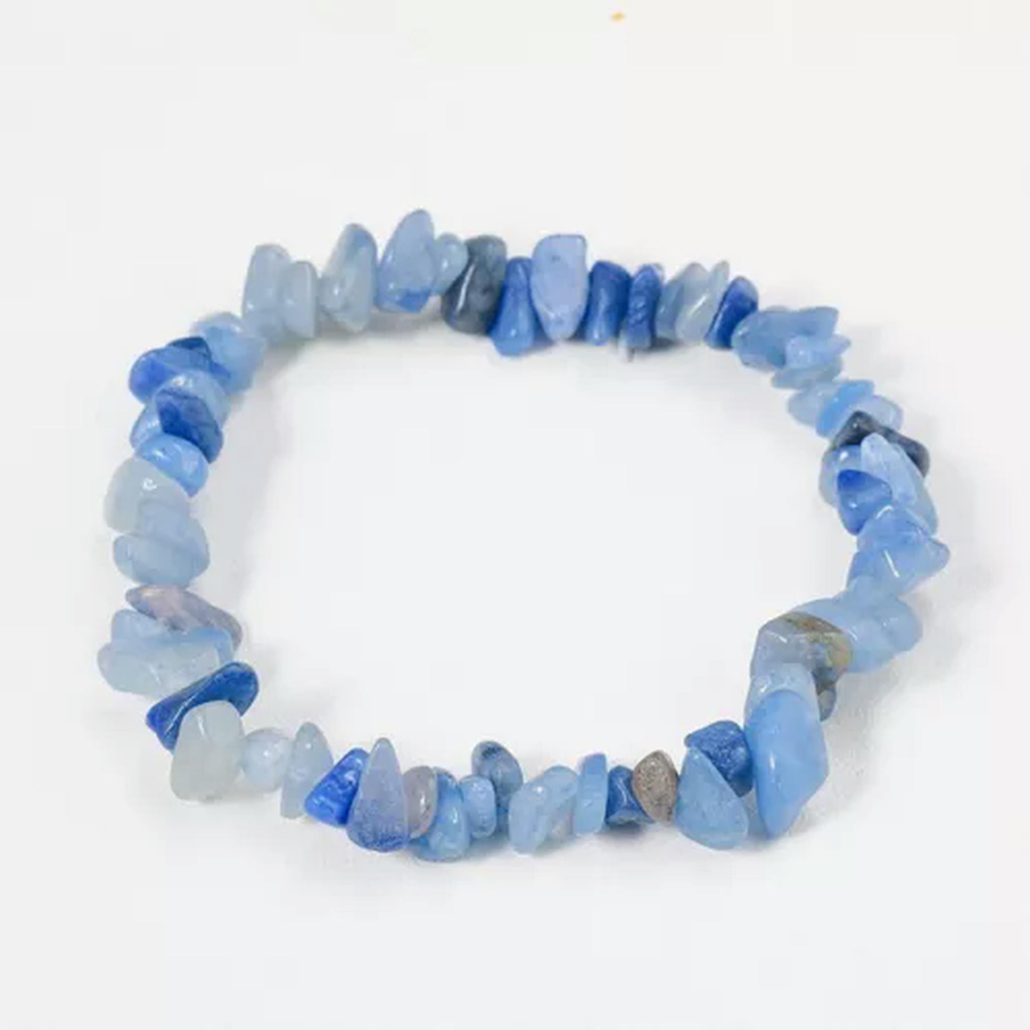 K-KED Natural Healing Quartz Gravel Hand Strings Crystal Gems Stretchy ...