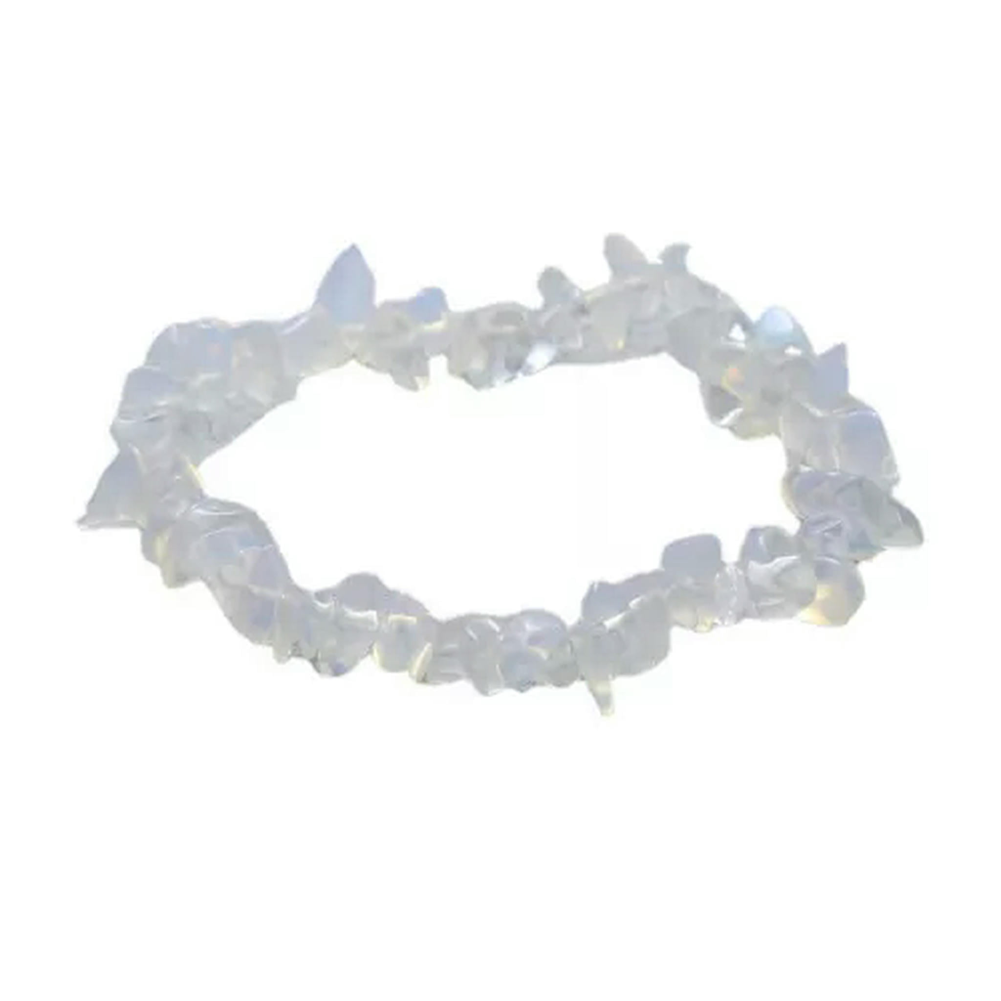 K-KED Natural Healing Quartz Gravel Hand Strings Crystal Gems Stretchy ...