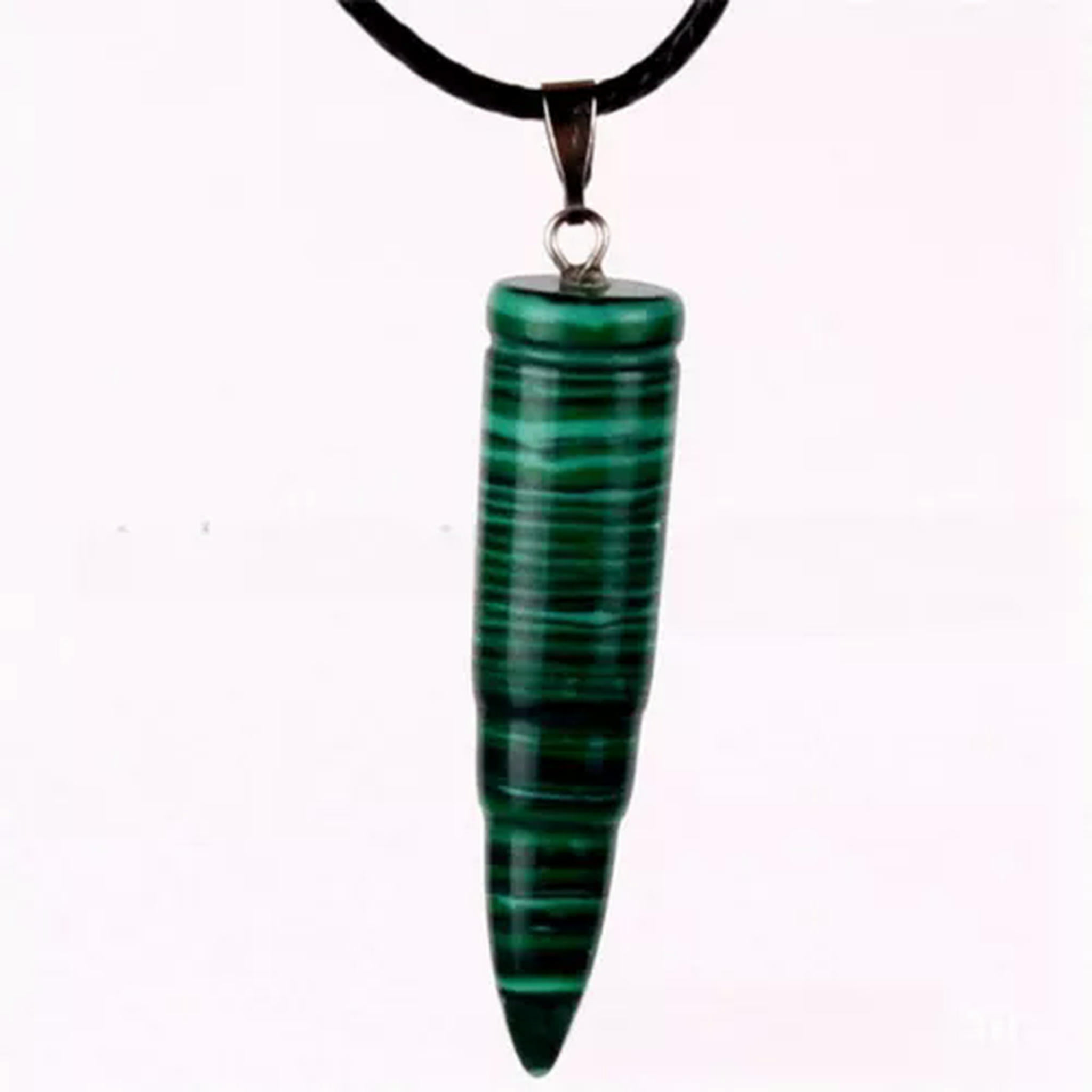 K-KED Natural Quartz Bullet Pendant Crystal Chakra Stone Necklace ...