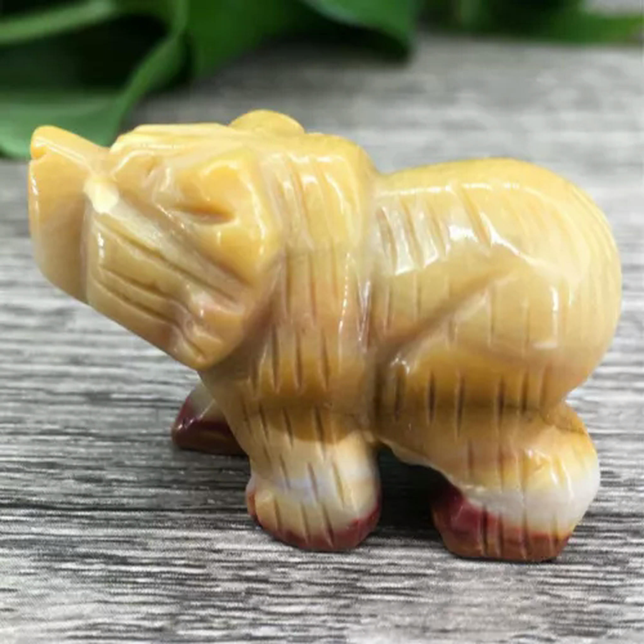 K-KED Natural Quartz Crystal Carved Polar Bear Gemstone Animal Healing ...