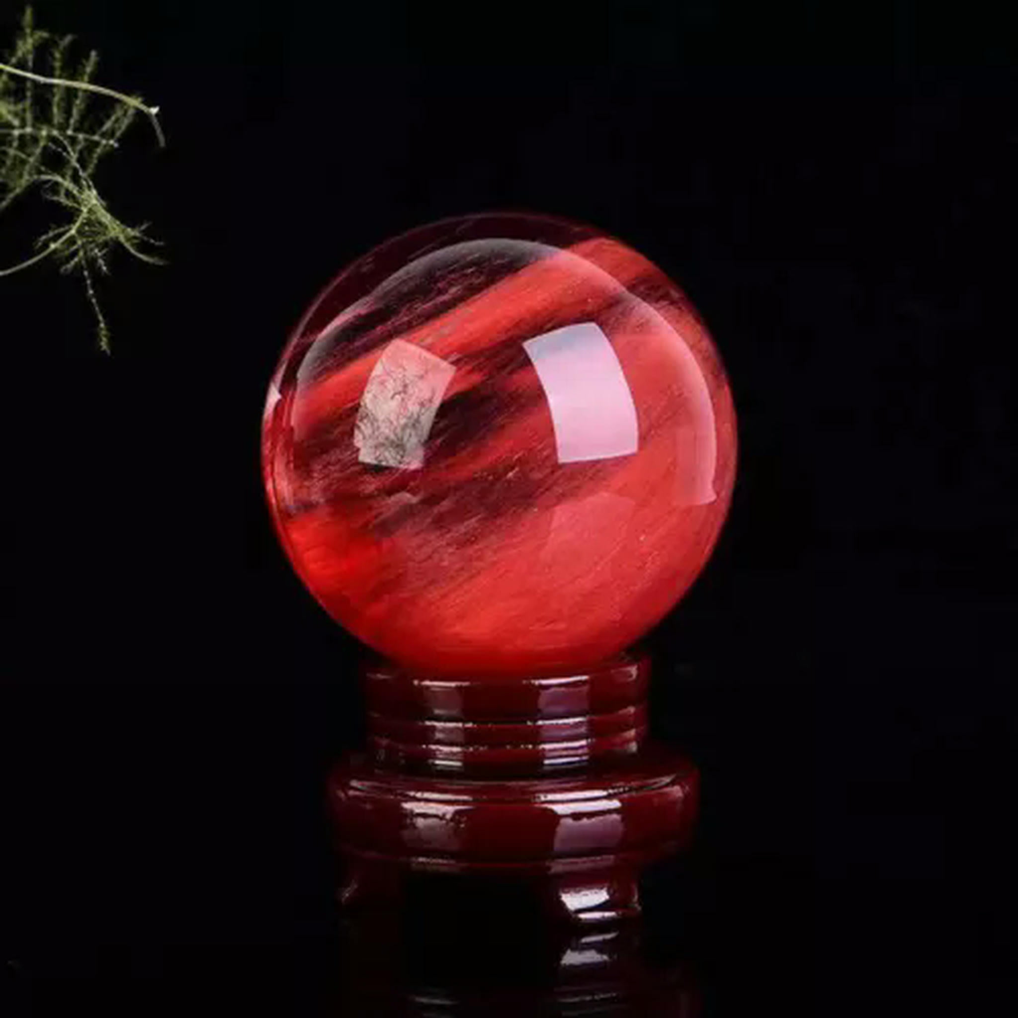 K-KED Natural Quartz Crystal Healing Gems Sphere Ball Energy Stone ...