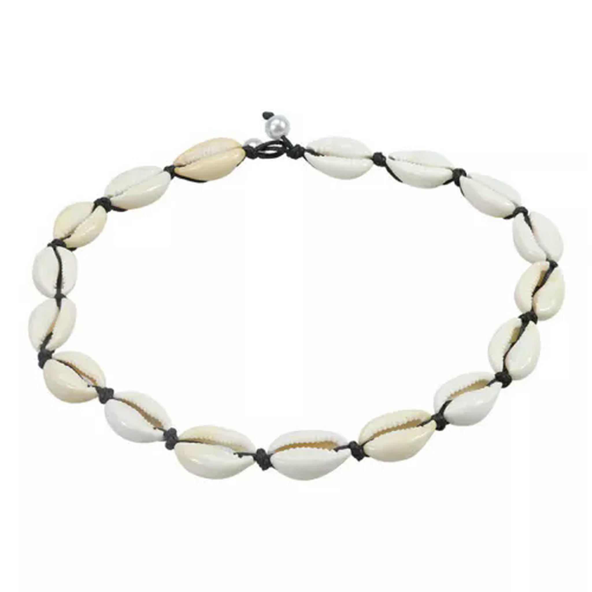 K-KED Natural Sea Shell Charm Bracelets Necklace Handmade Rope Shells ...