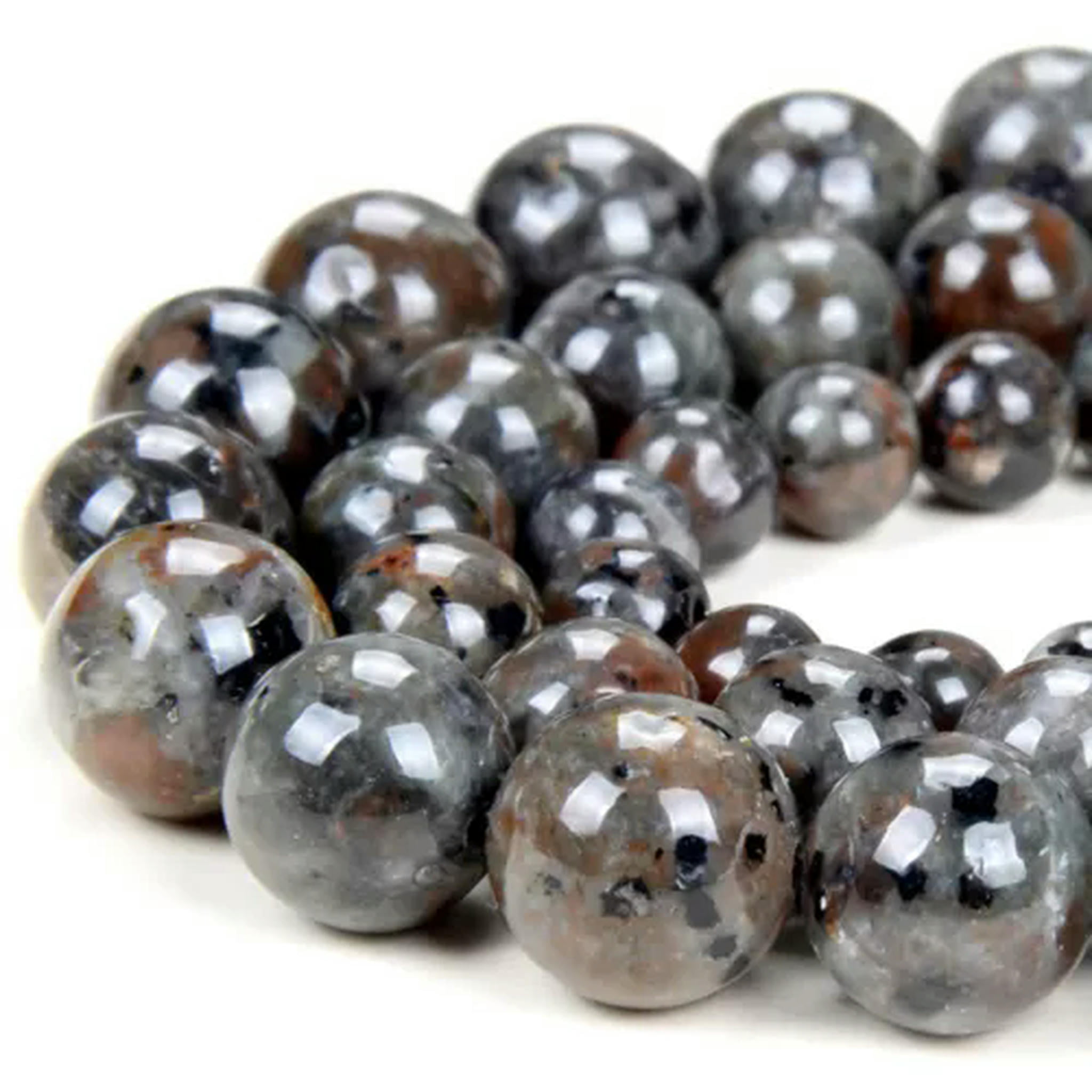 K-KED Natural Yooperlite UV Reactive Gemstone Round 6MM 8MM 10MM 12MM ...