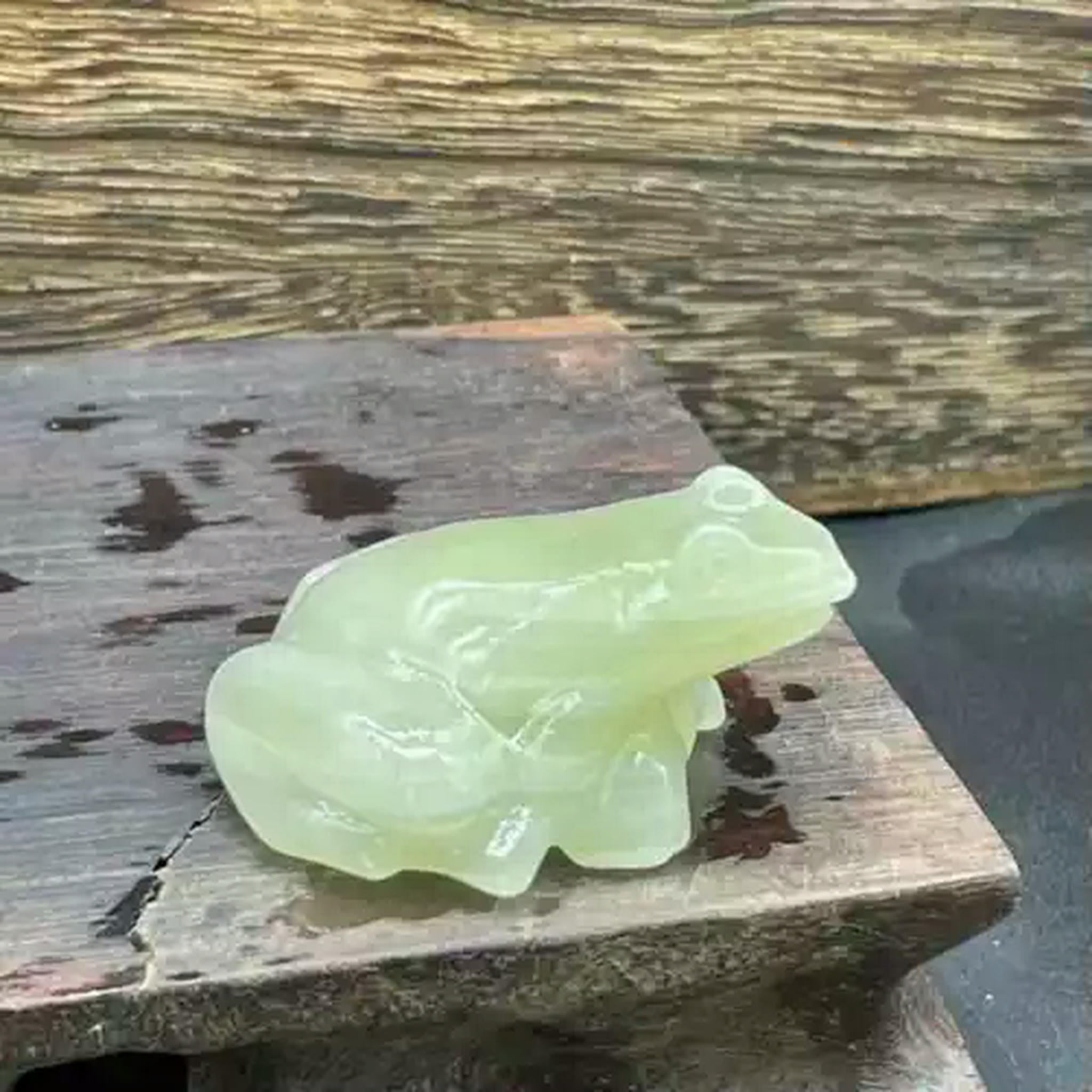 K-KED Natural quartz crystal carved frog stone frog animal mascot gift ...