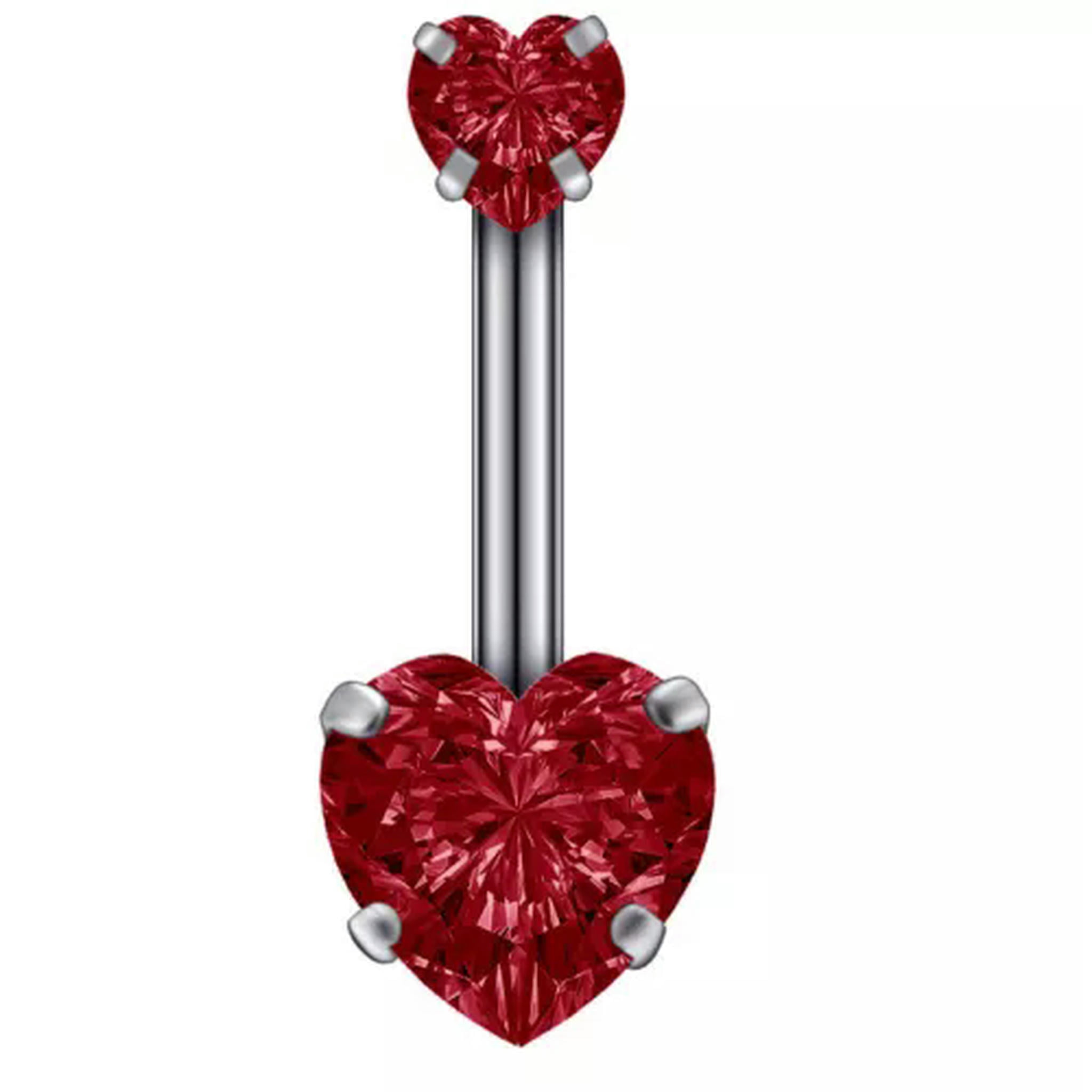 K-KED New Belly Button Rings Dangle Rhinestone Navel Crystal Bar ...