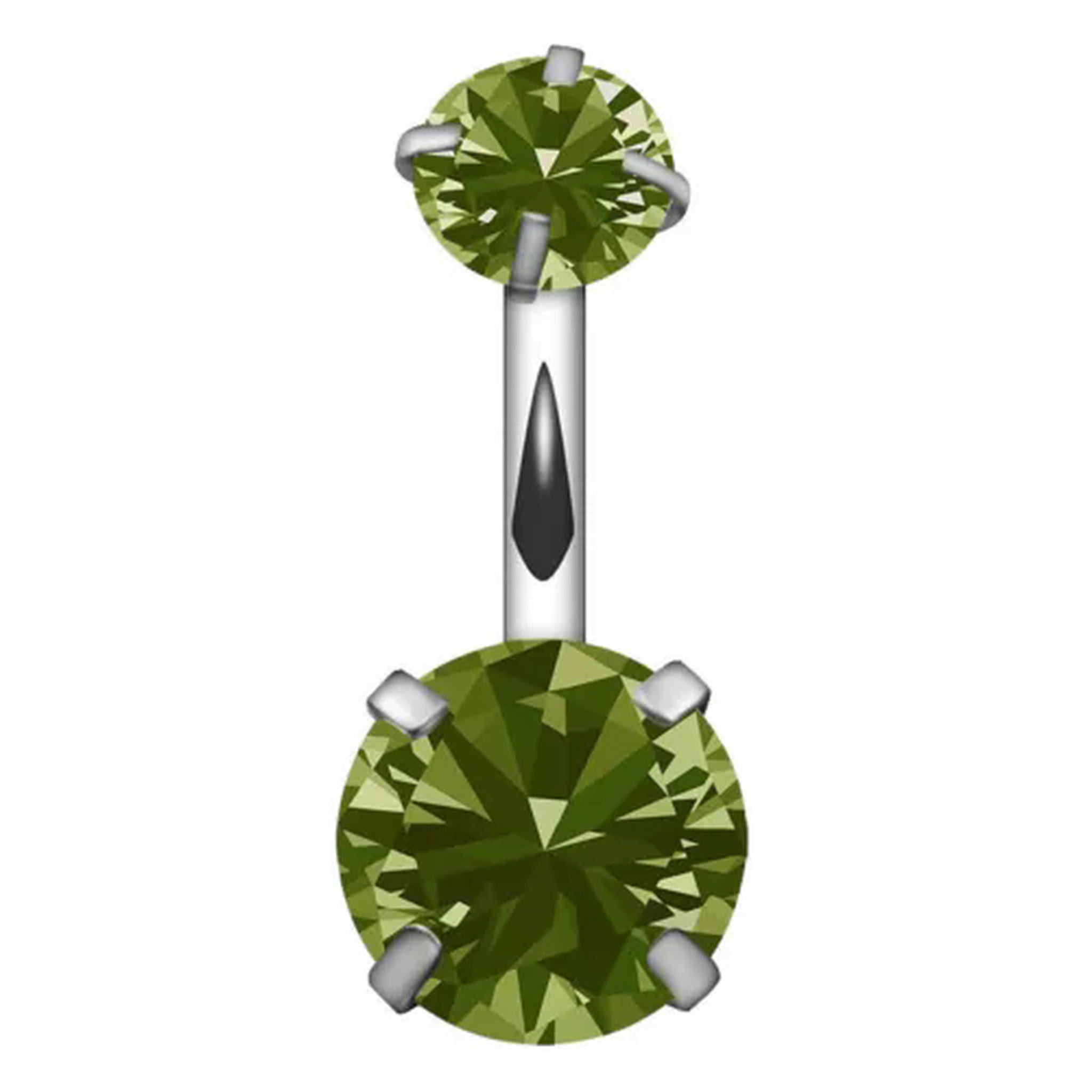 K-KED New Belly Button Rings Dangle Rhinestone Navel Crystal Bar ...
