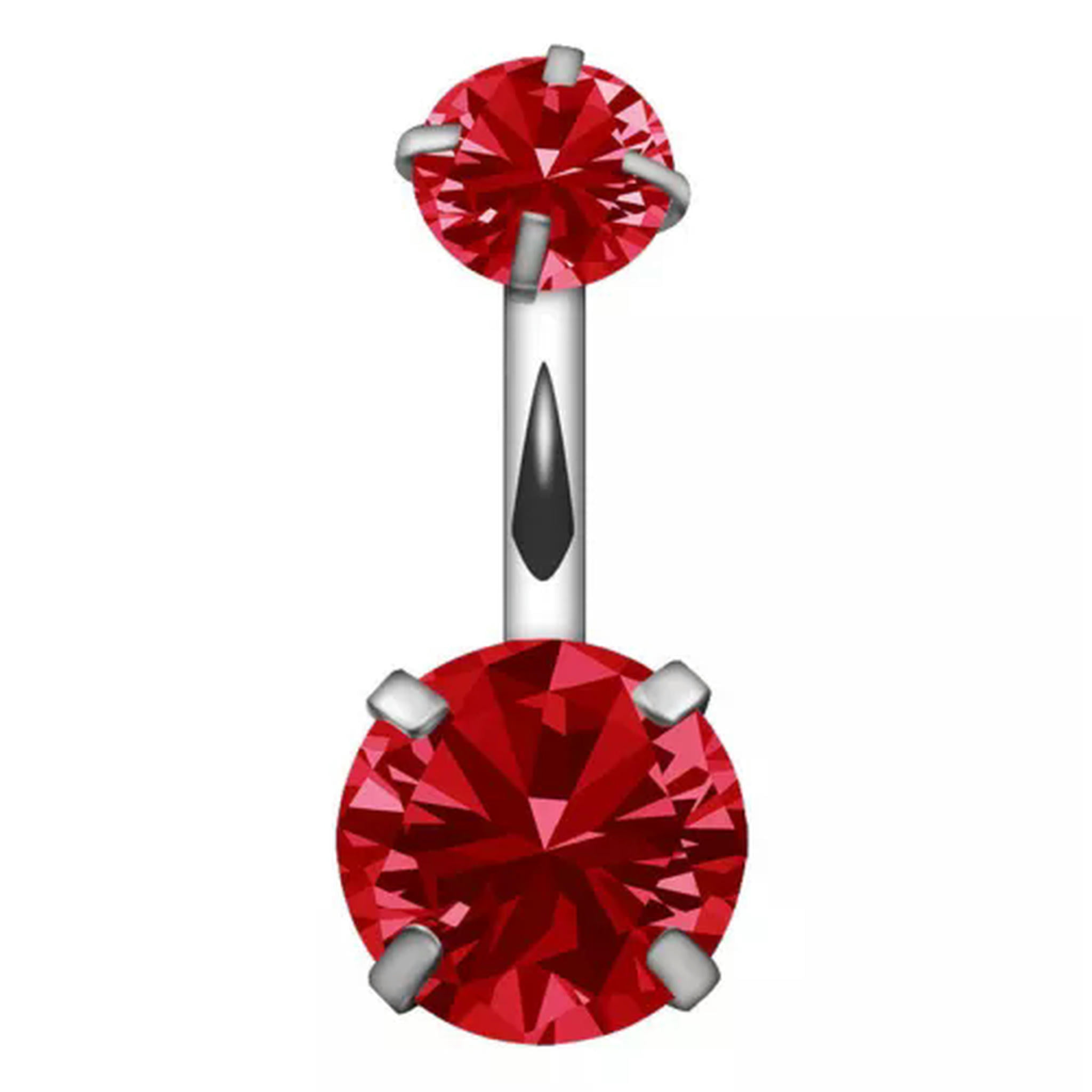 K-KED New Belly Button Rings Dangle Rhinestone Navel Crystal Bar ...