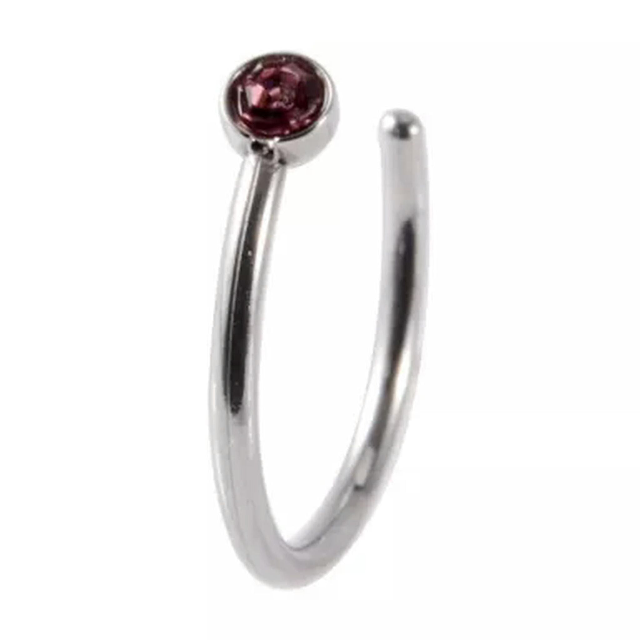 K-KED Nose Ring Stainless Steel Fake Nose Ring Hoop Lip Nose Rings ...
