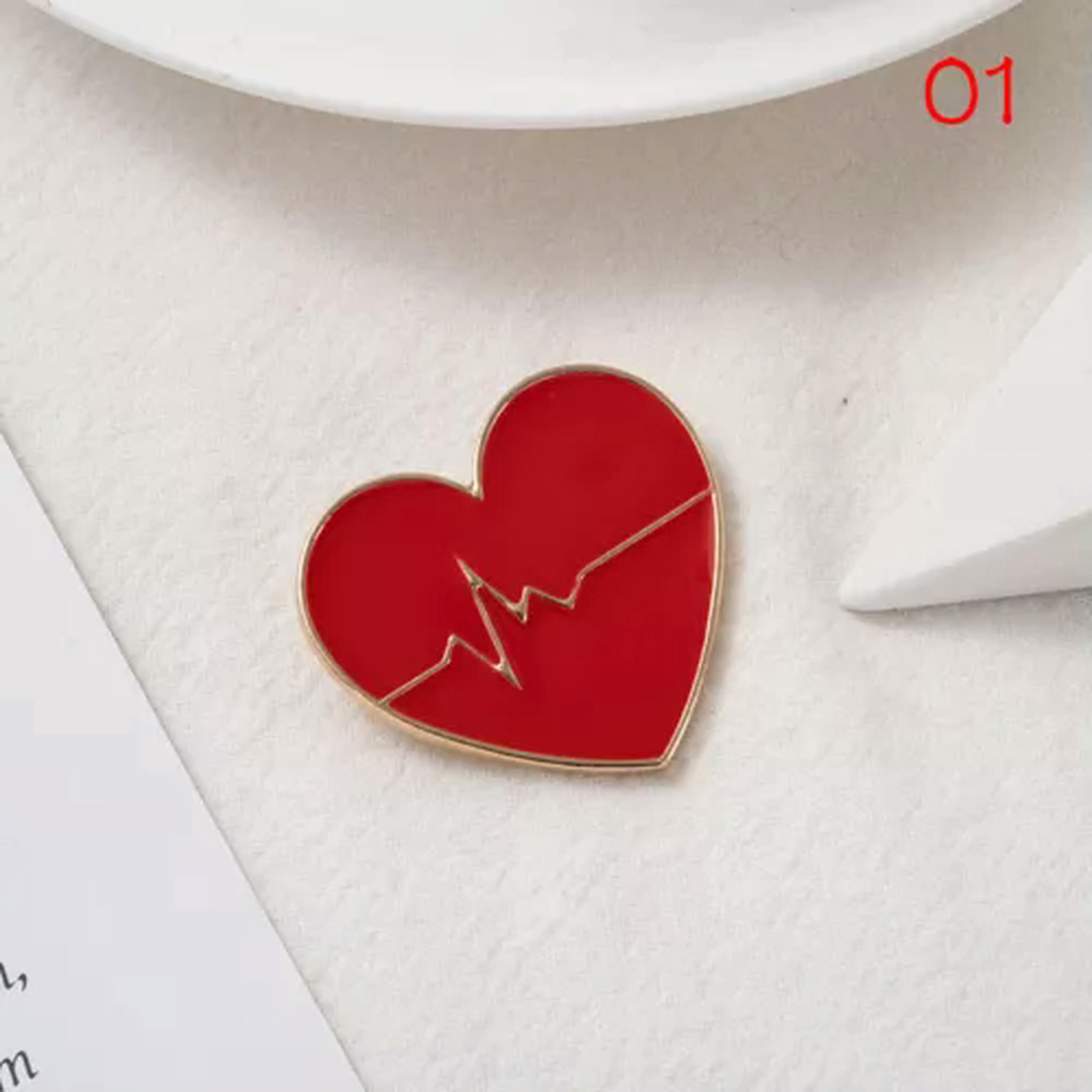 K-KED Nurse Stethoscope Medical Enamel Doctor Brooch Pins Badge Collar ...